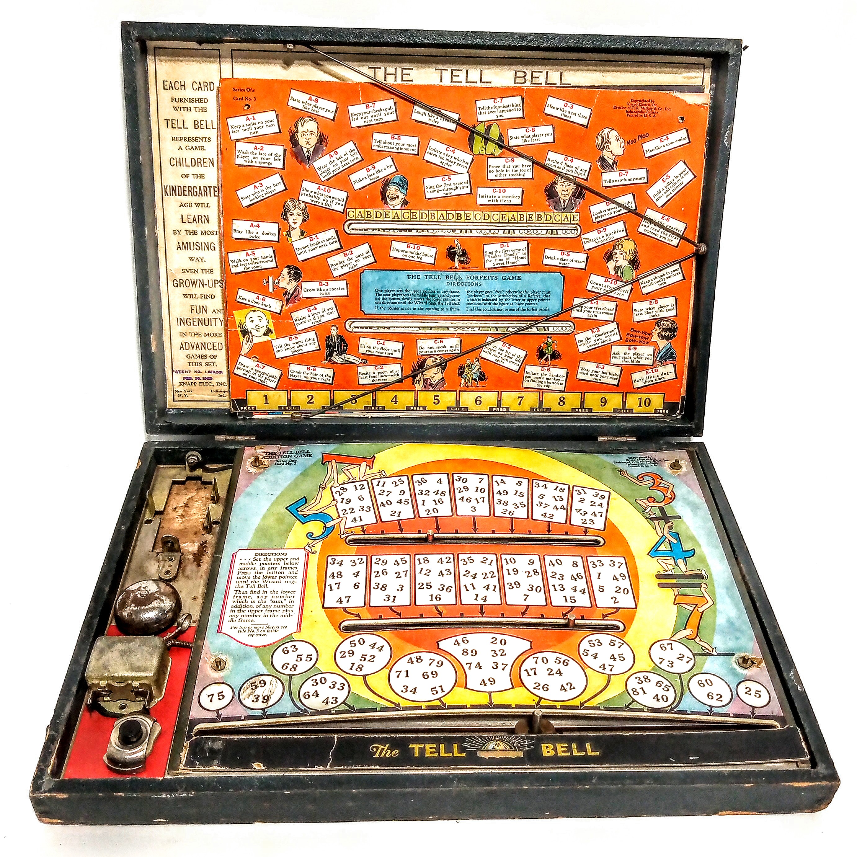The Tell Bell Electronic Educational Game Pat. 1928 - Parry's Vintage