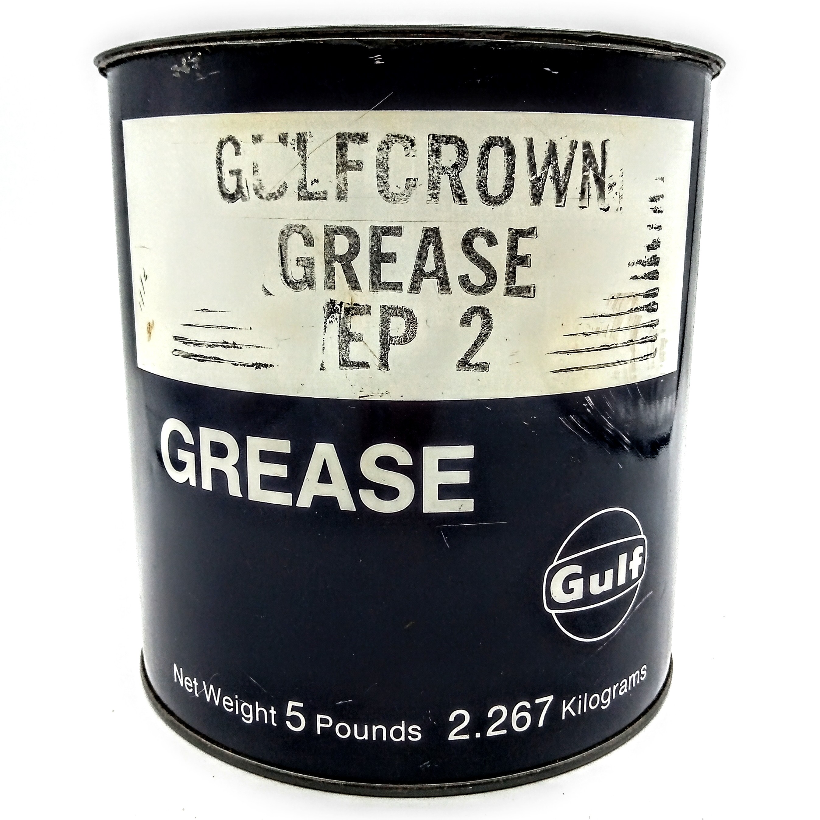 Gulf 5 Pound Grease Can - Parry's Vintage