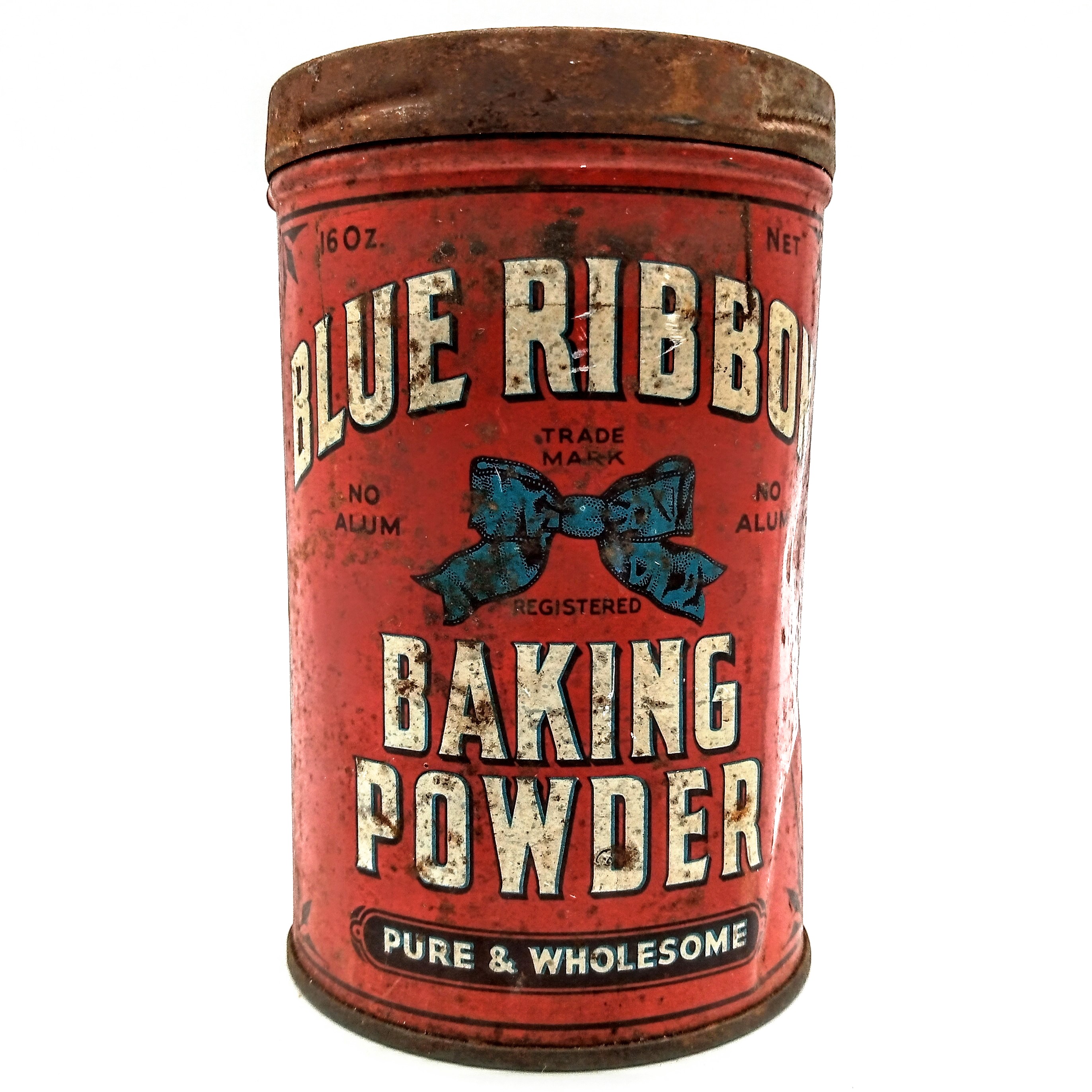 Blue Ribbon Baking Powder Tin - Parry's Vintage