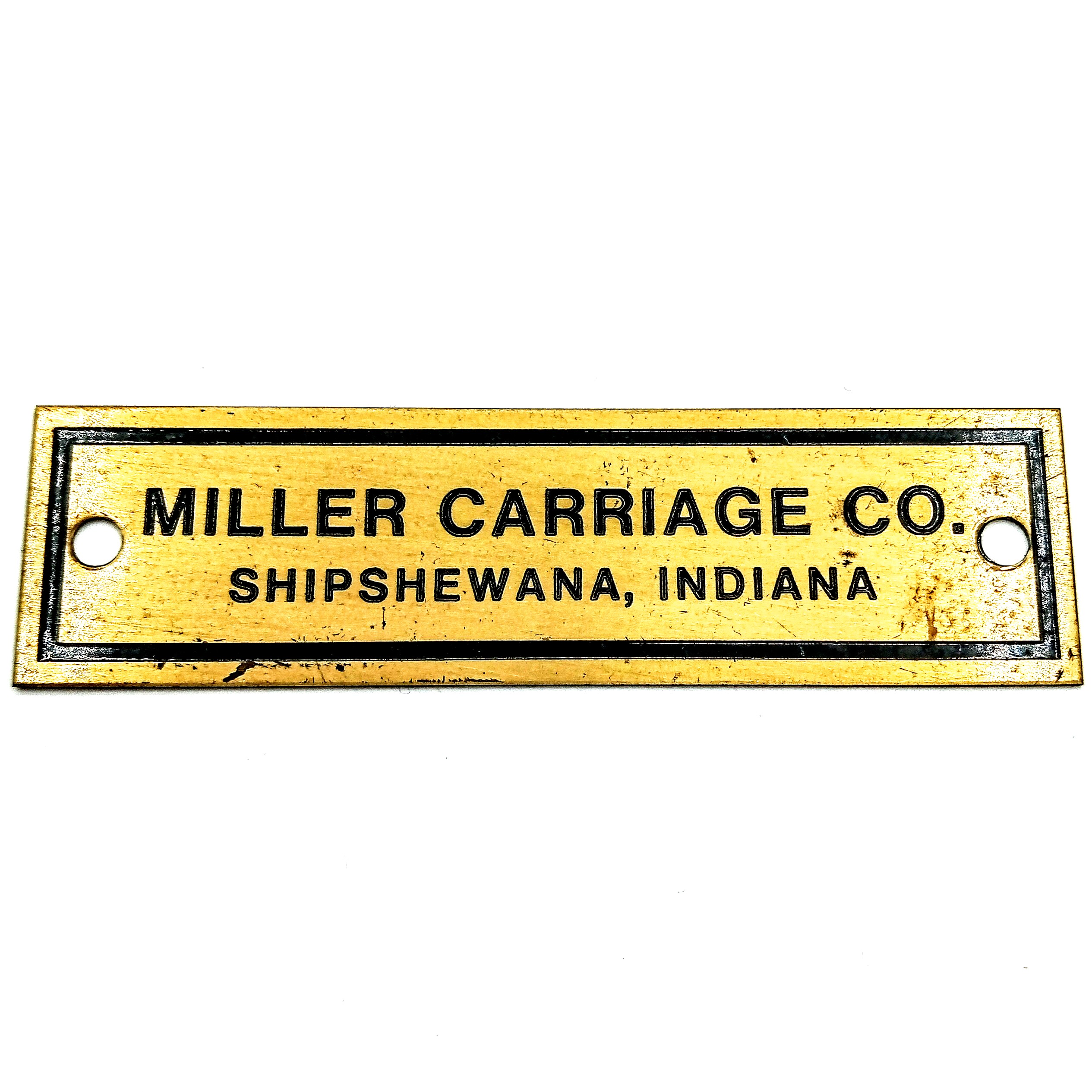 Miller Carriage Co. Buggy Tag - Parry's Vintage