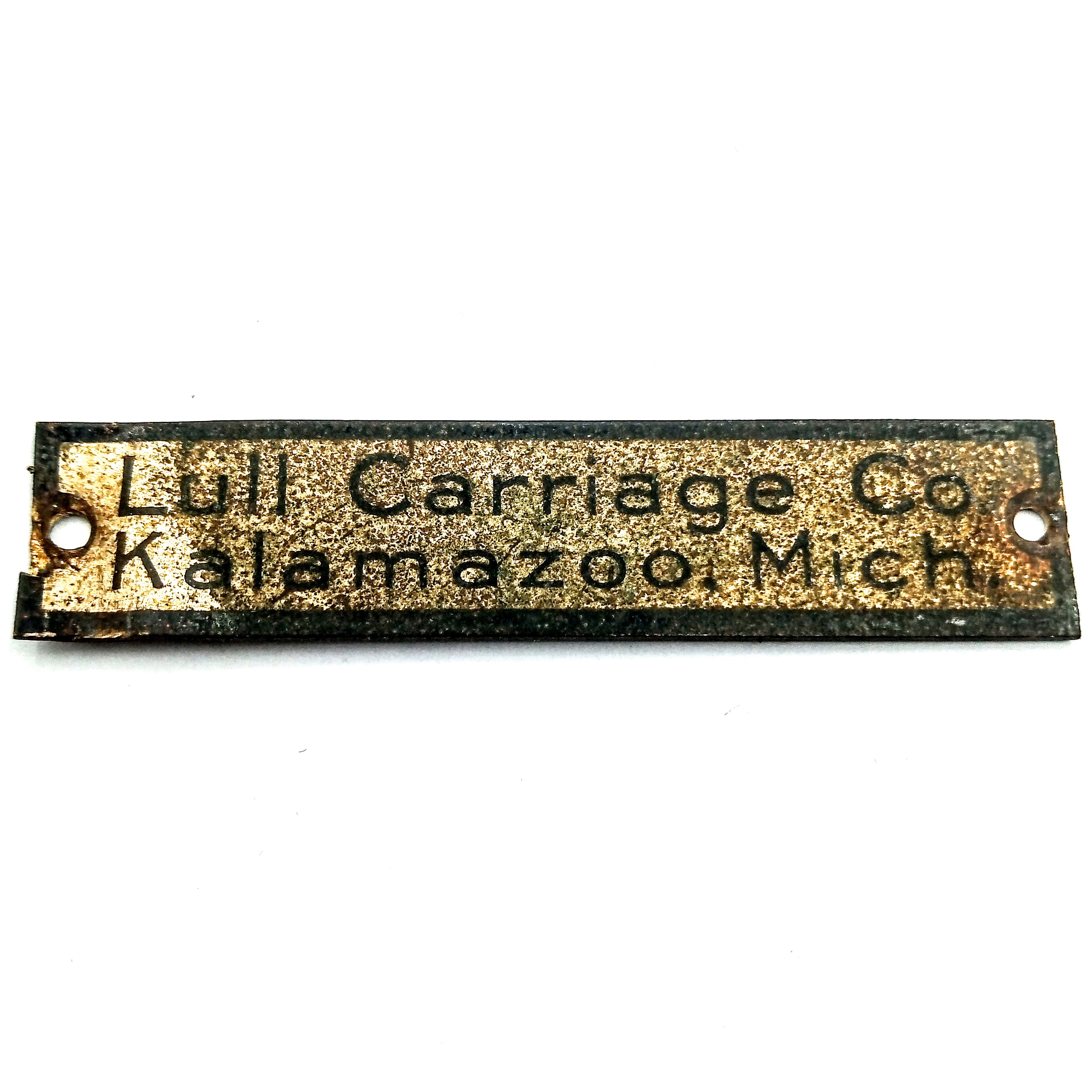 Lull Carriage Co. Brass Buggy Tag - Parry's Vintage