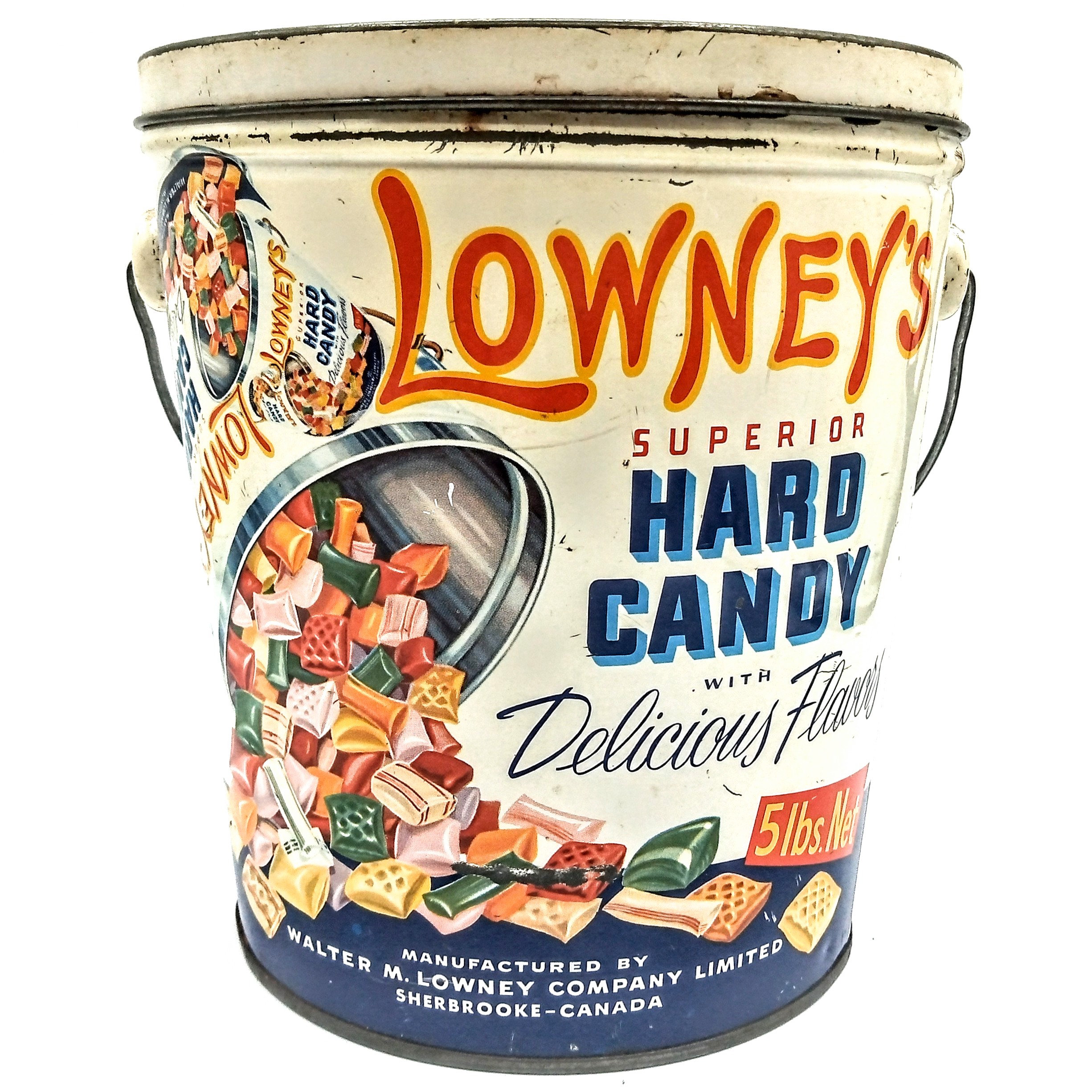 Lowney's 5lb Hard Candy Tin - Parry's Vintage