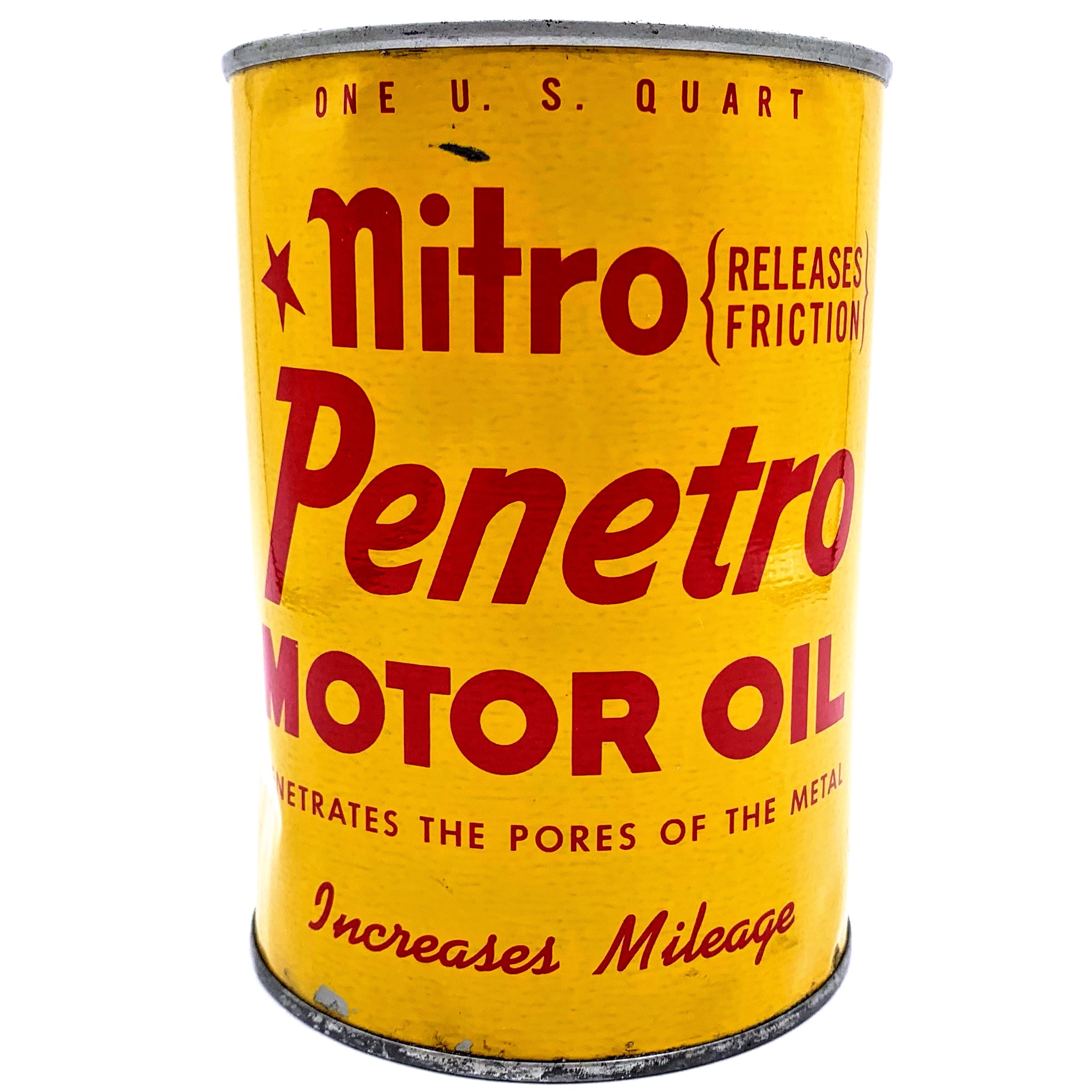 Nitro Penetro Motor Oil Quart Can - Parry's Vintage