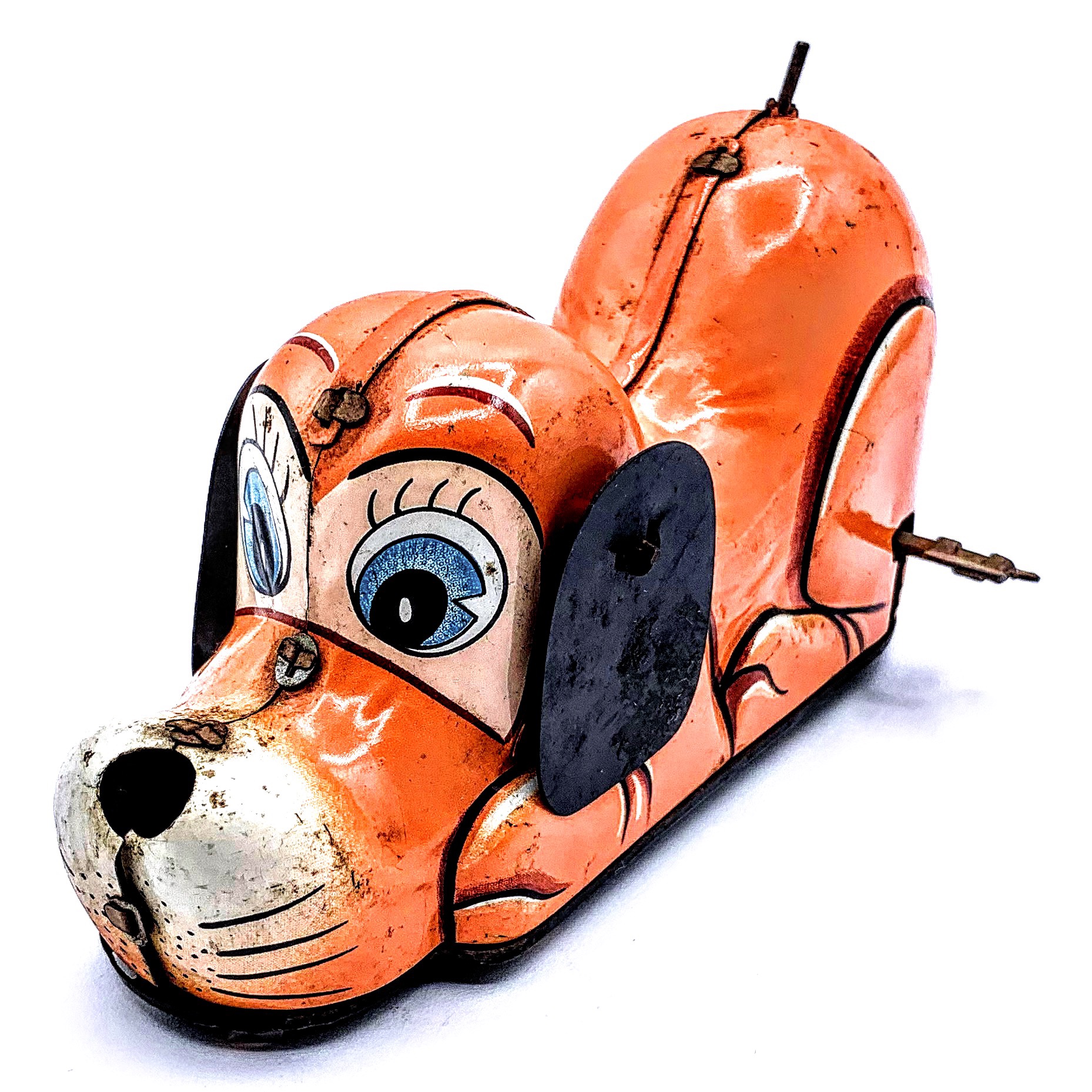 Tricky Tommy Dog Wind-Up Tin Toy - Marx - Parry's Vintage