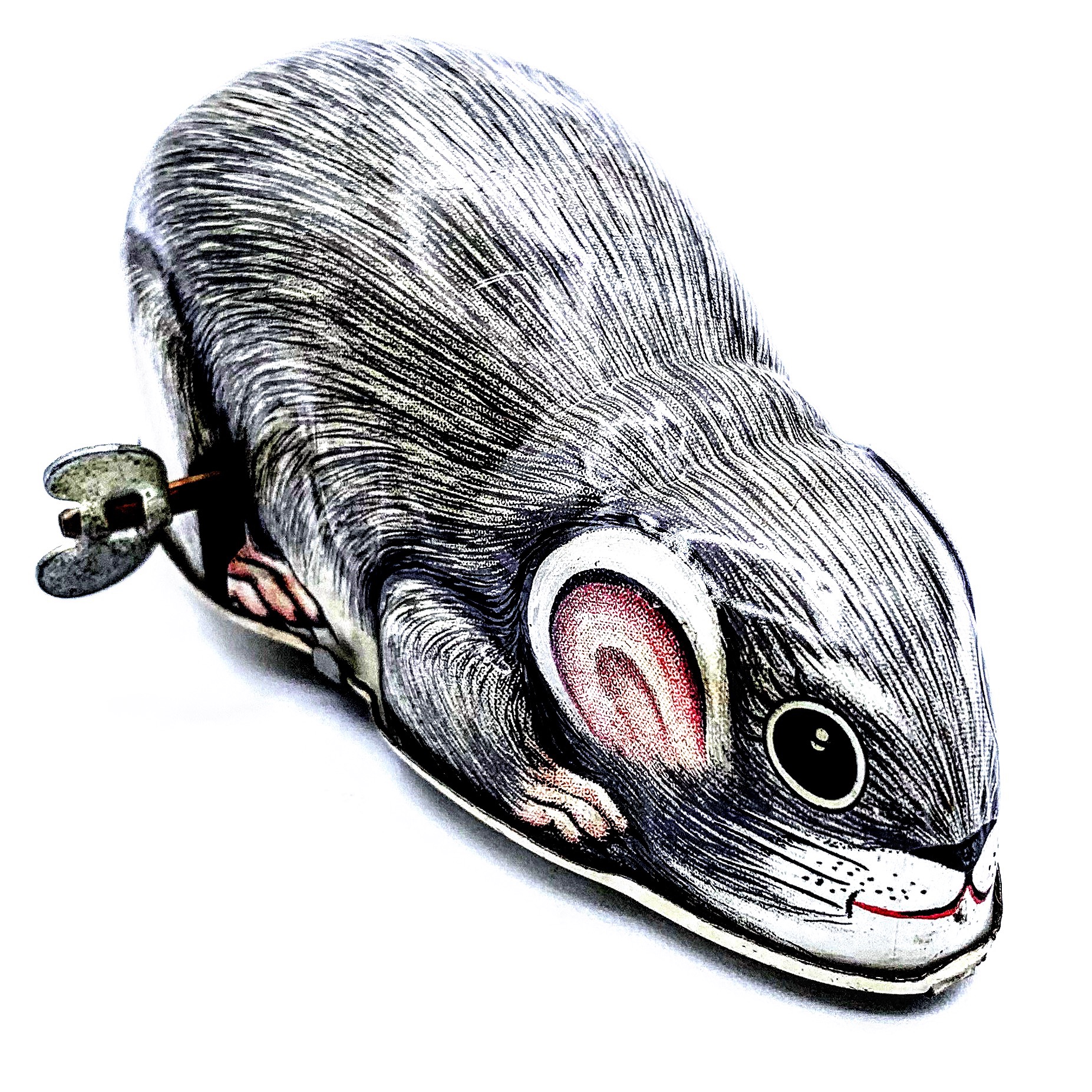 Wonder Mouse Wind-Up Tin Toy - Parry's Vintage