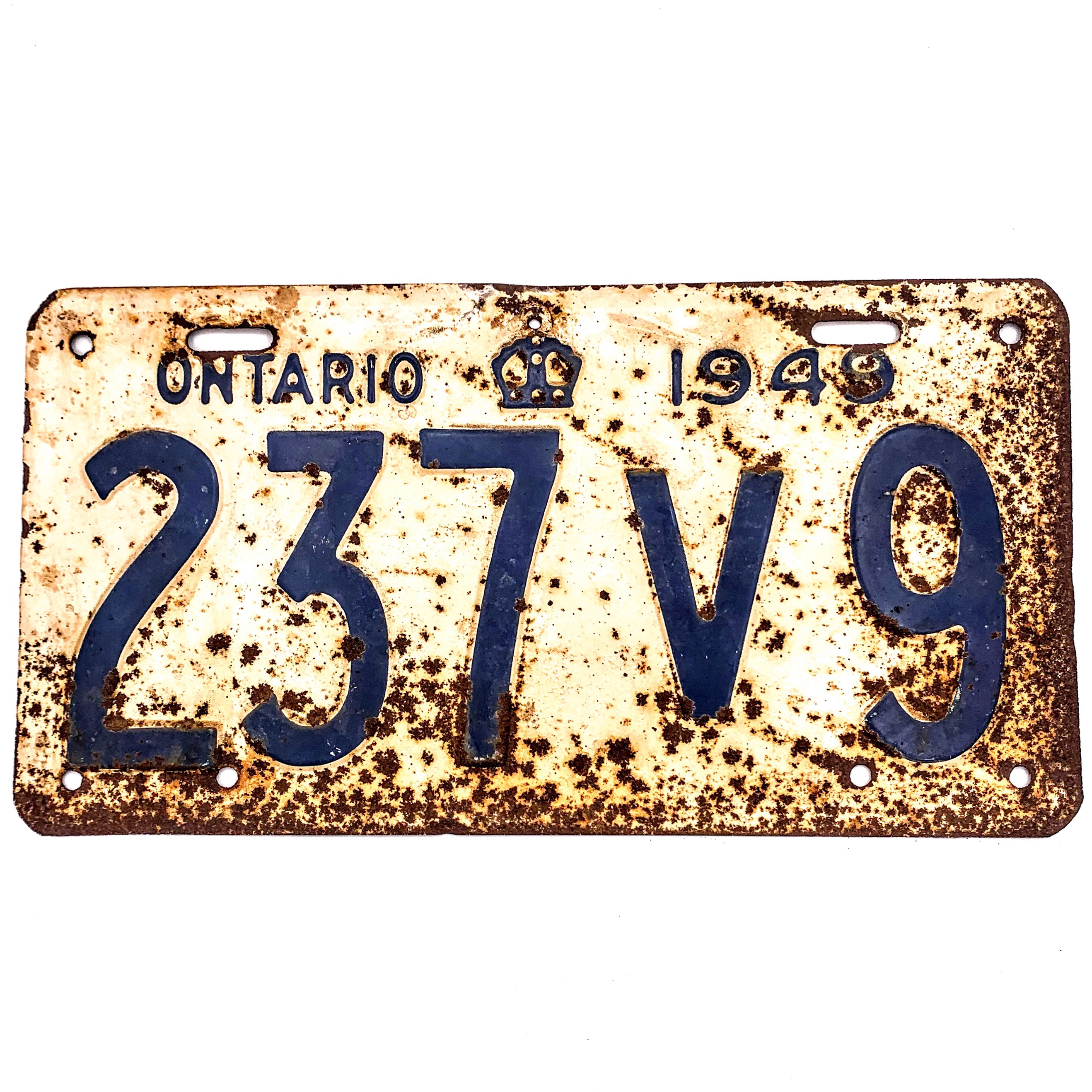 1949 Ontario License Plate - Parry's Vintage