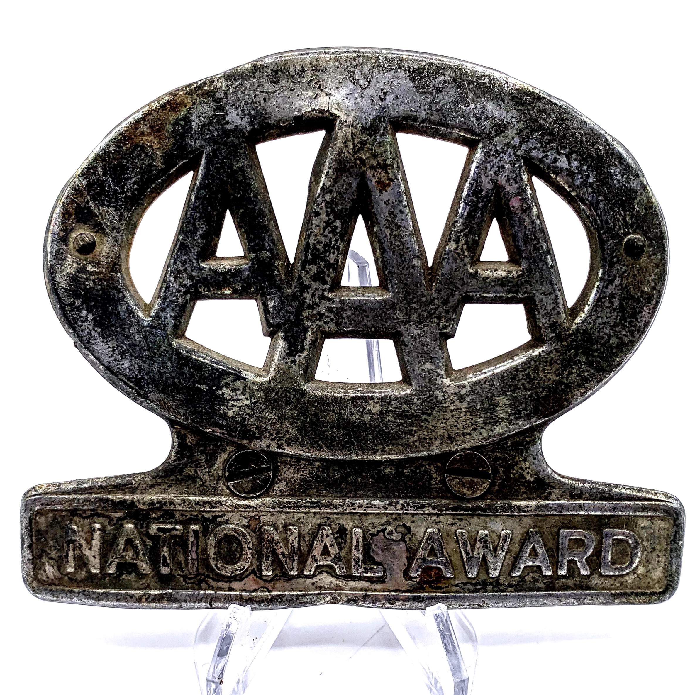 AAA National Award License Plate Topper - Parry's Vintage