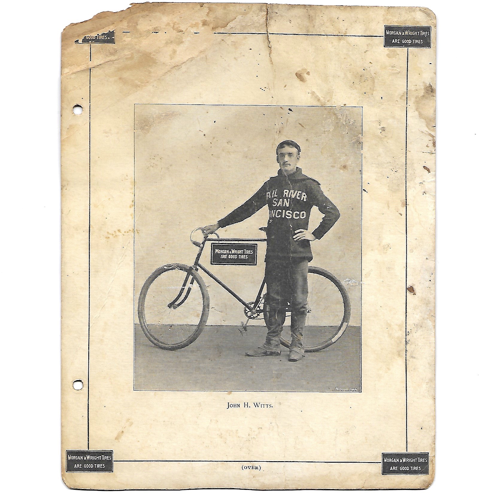 Morgan & Wright Bicycle Tires Advertisement - Parry's Vintage