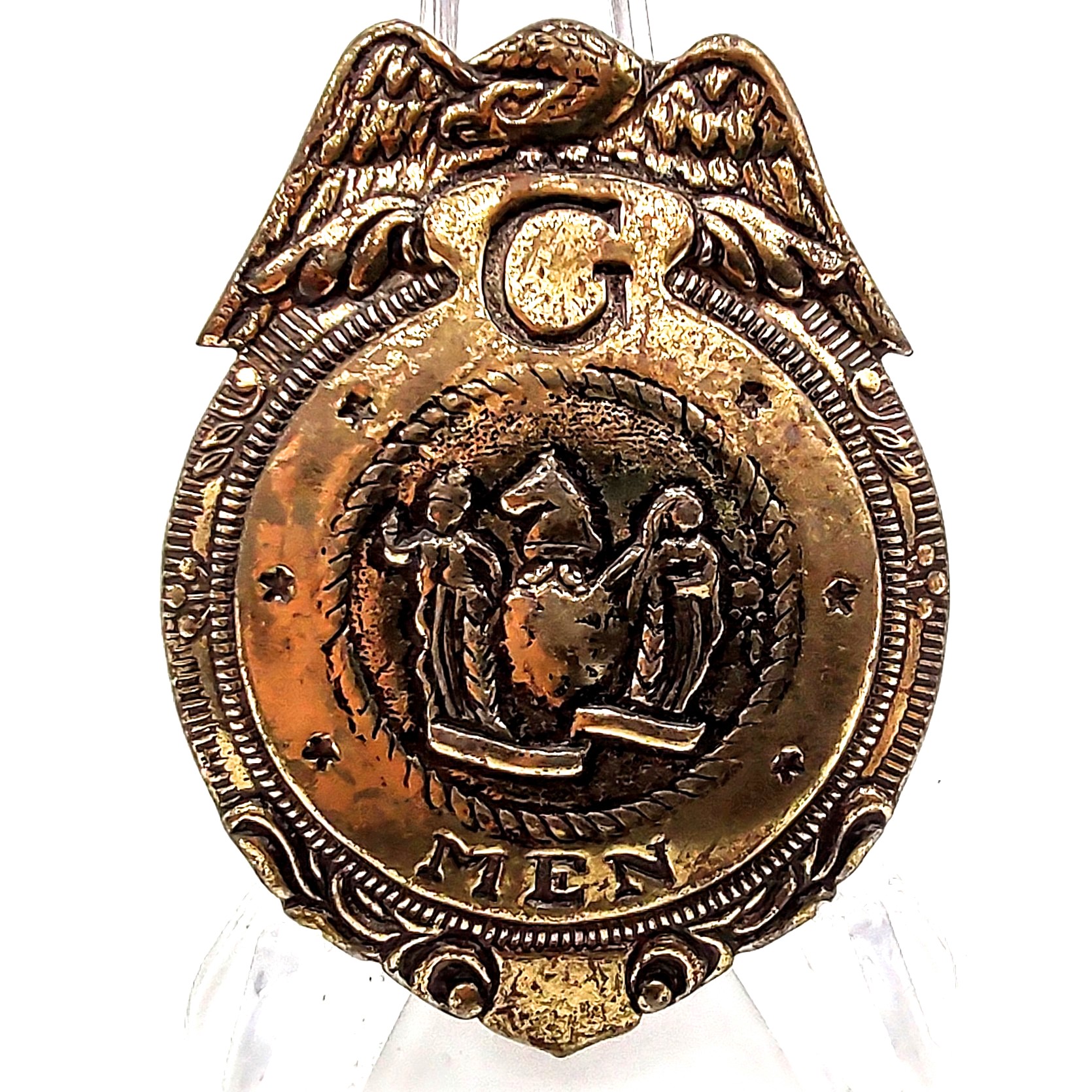 Tin G Men Badge - Parry's Vintage
