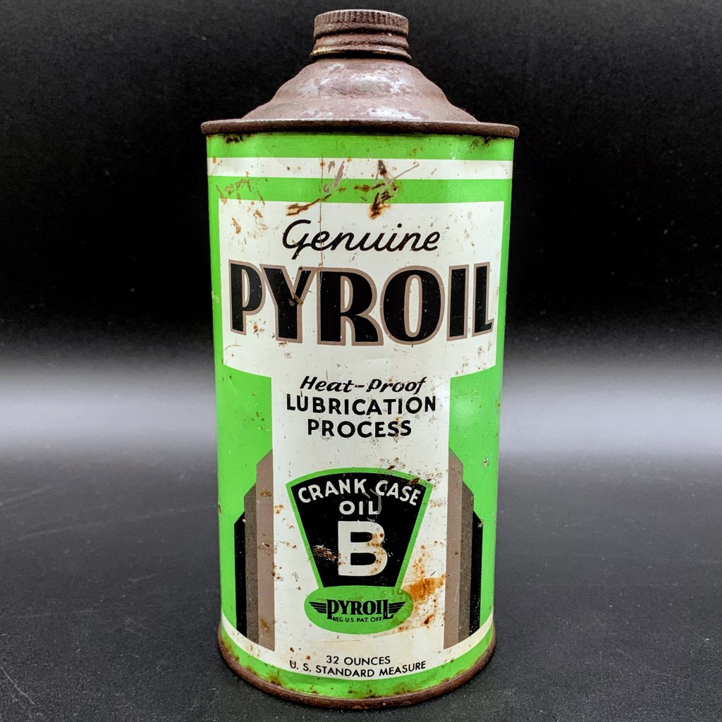 Pyroil Crank Case Oil Tin - Parry's Vintage