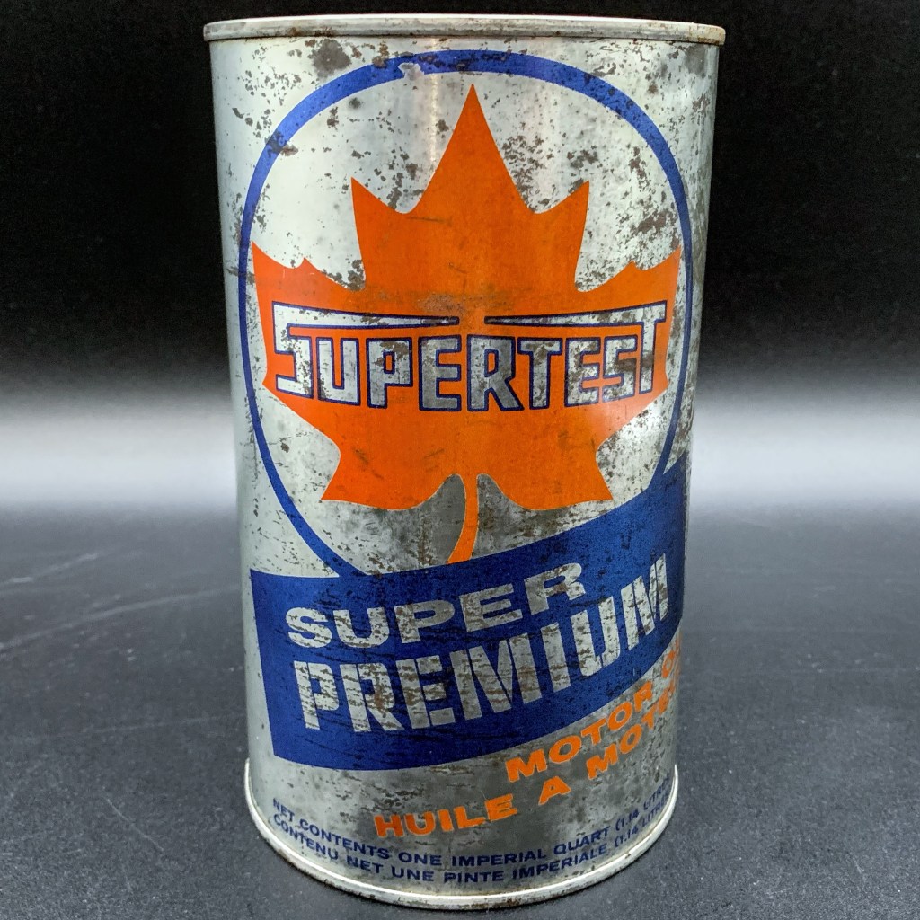 Supertest Super Premium Motor Oil Quart Can - Parry's Vintage