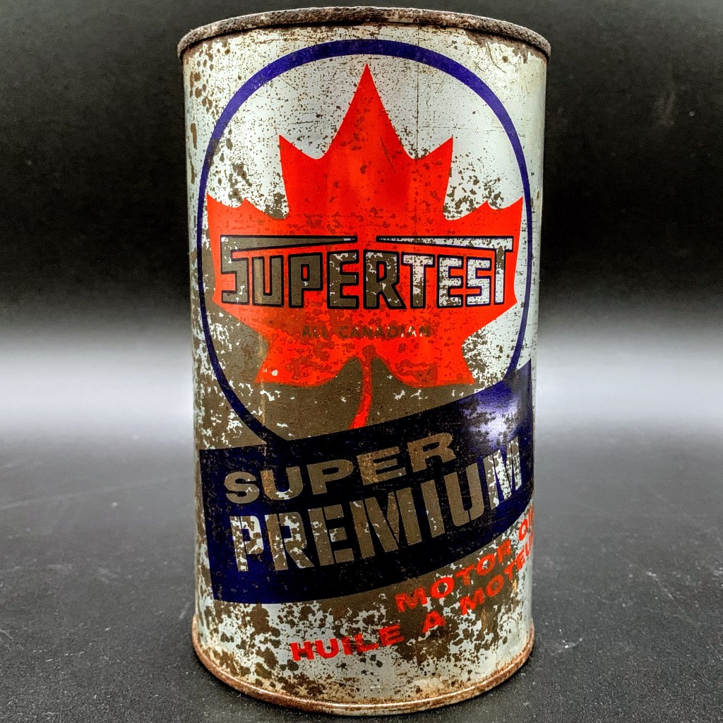 Supertest Super Premium Motor Oil Quart Can - Parry's Vintage