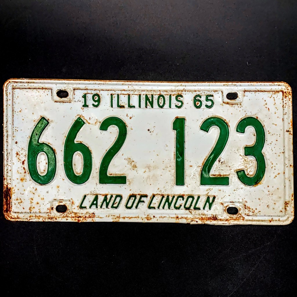 1965 Illinois License Plate - Parry's Vintage