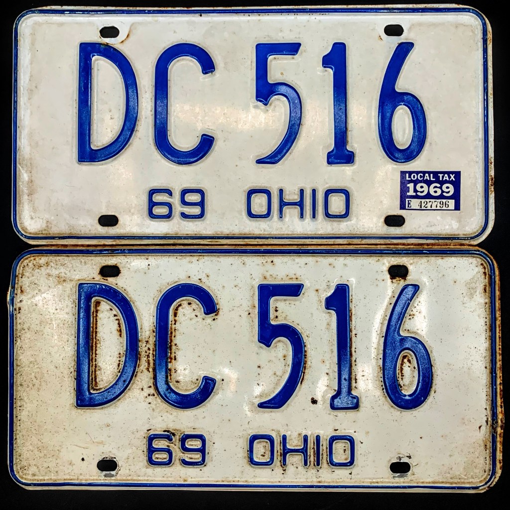 Pair of 1969 Ohio License Plates - Parry's Vintage