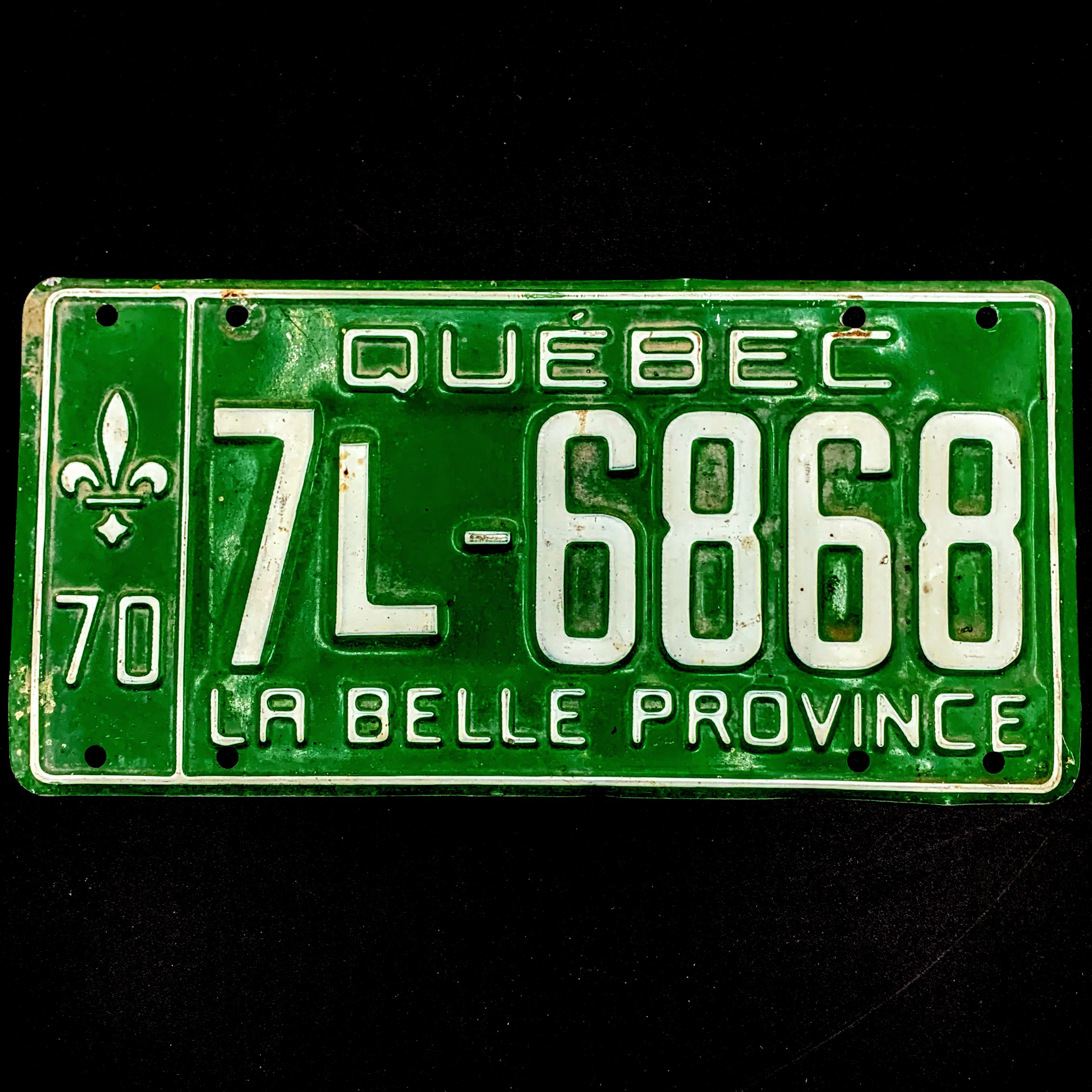1970 Quebec License Plate - Parry's Vintage