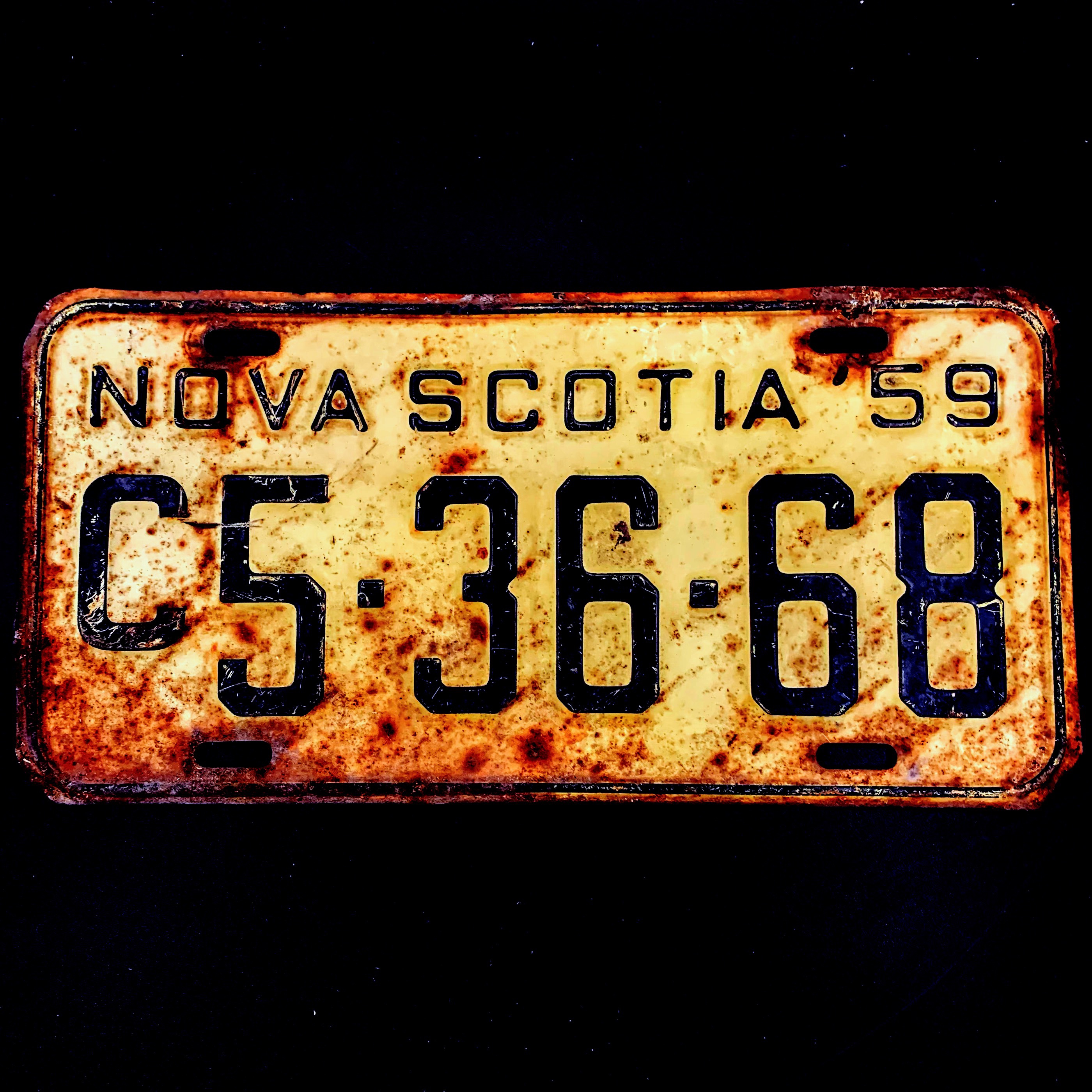1959 Nova Scotia License Plate - Parry's Vintage