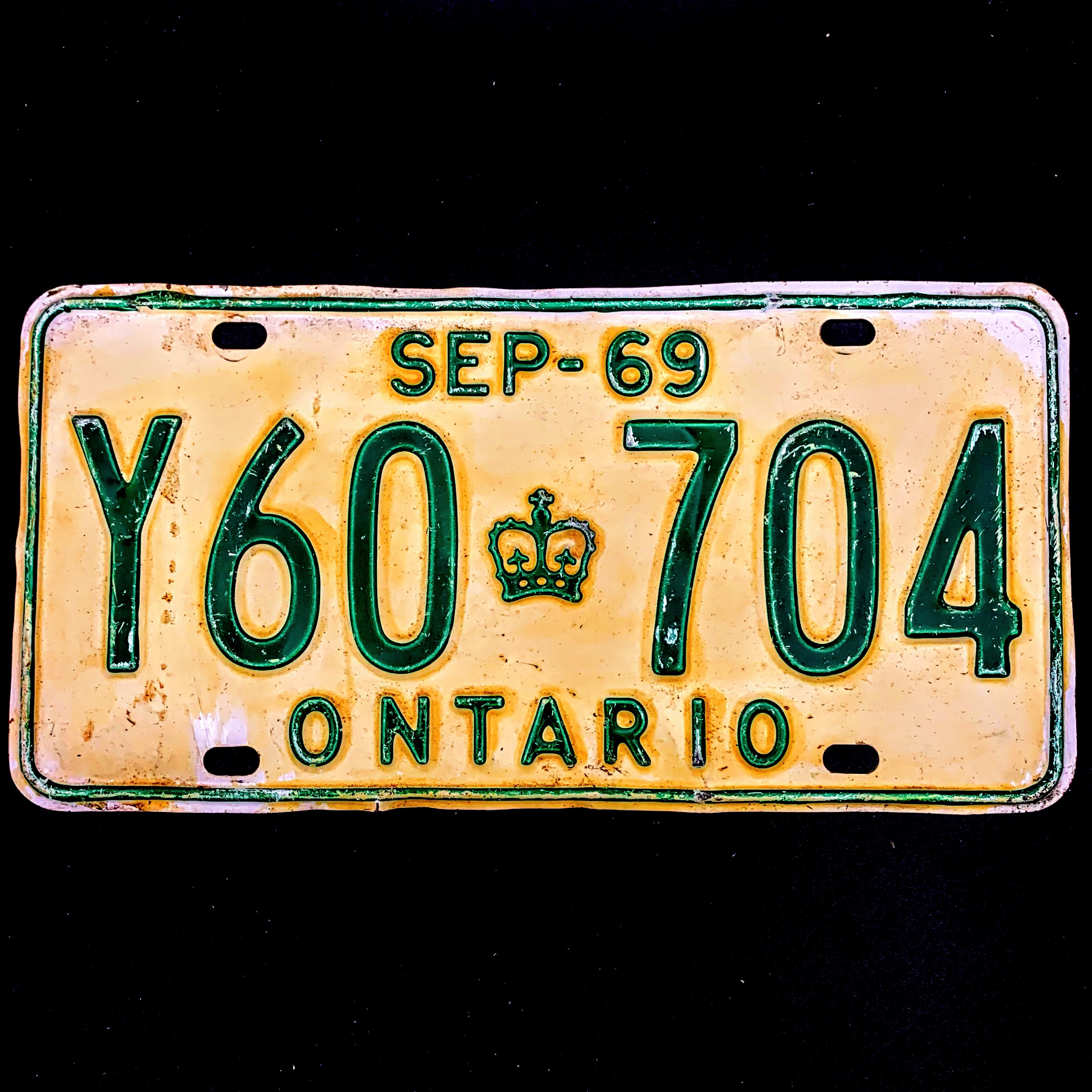 1969 Ontario License Plate - Parry's Vintage
