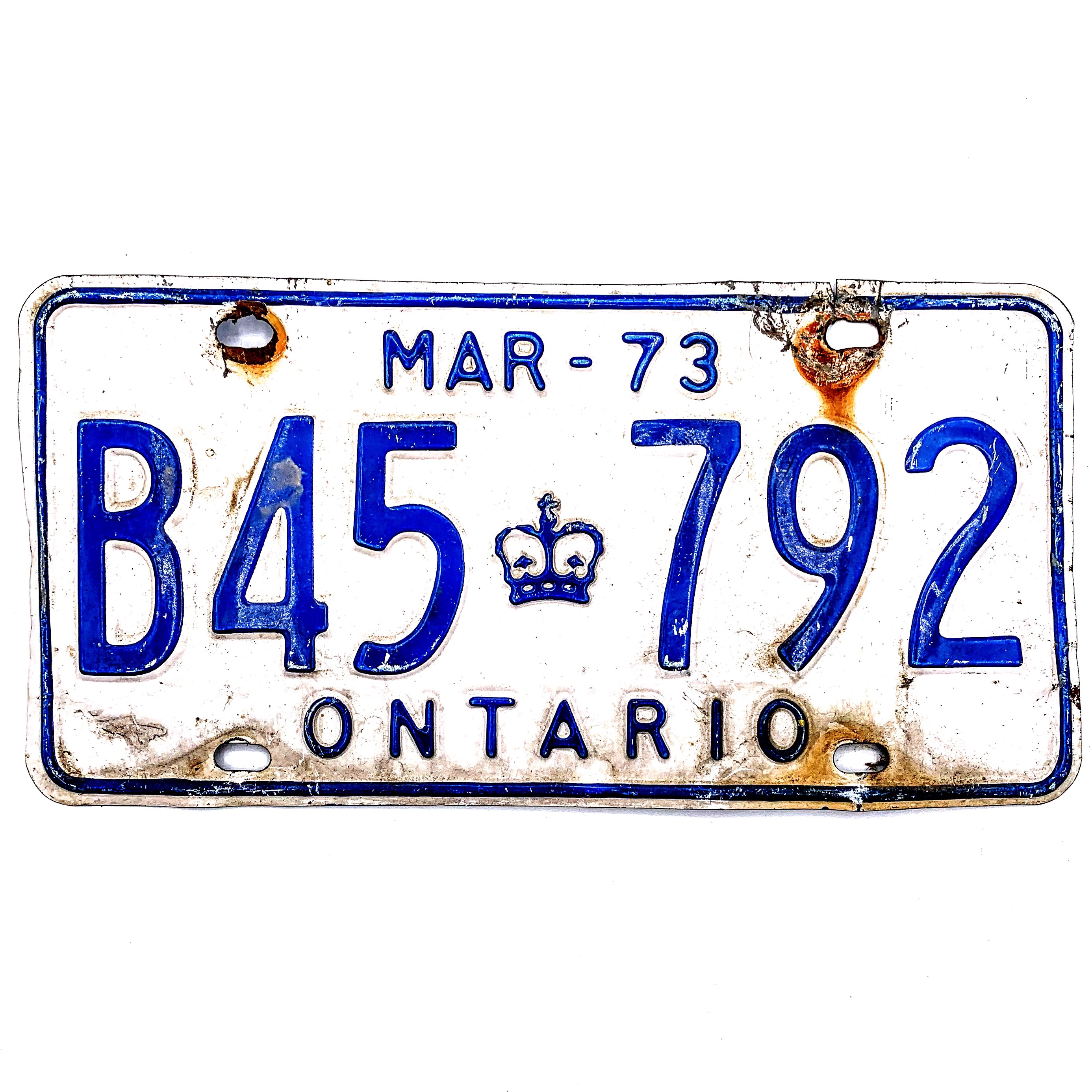 1973 Ontario License Plate - Parry's Vintage