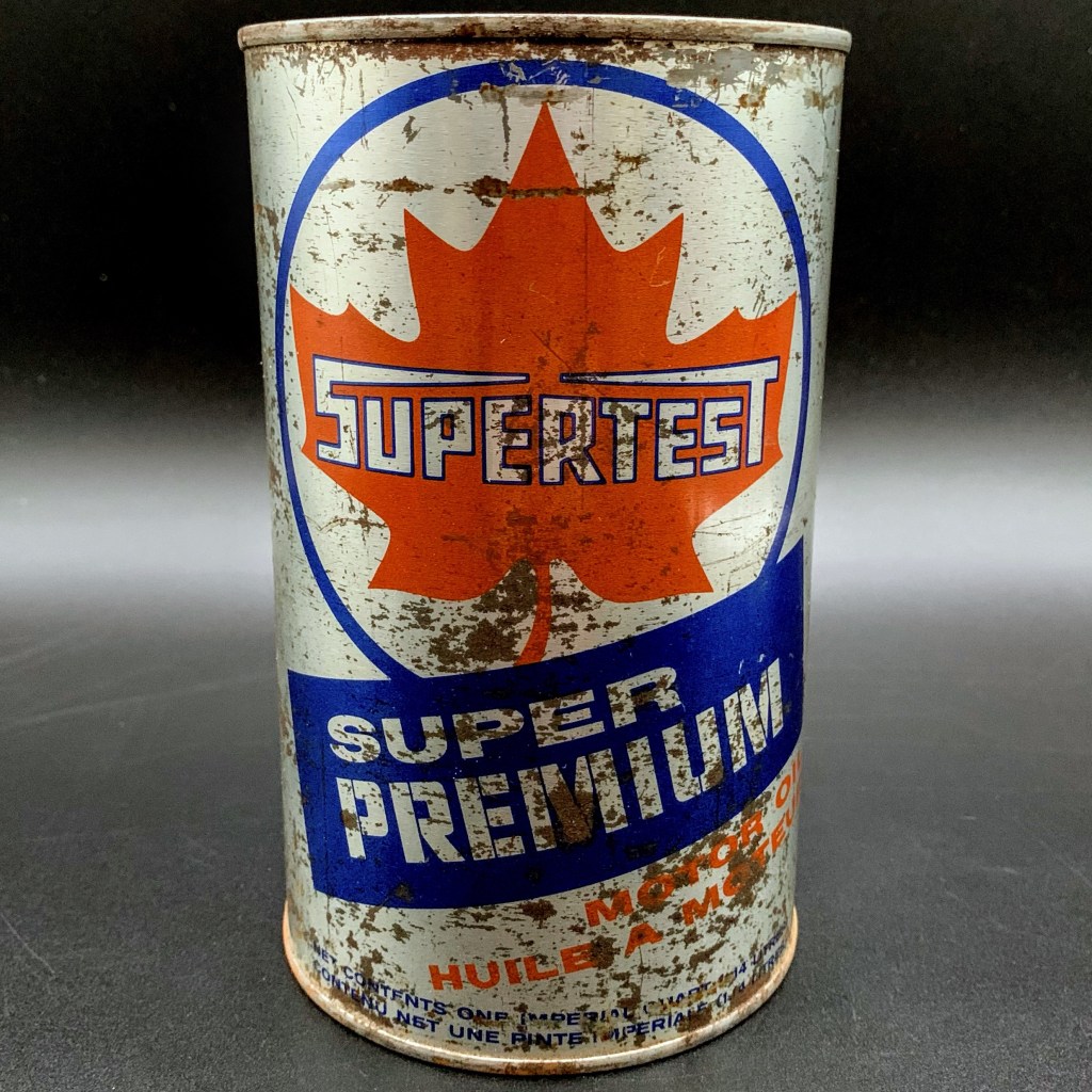Supertest Super Premium Motor Oil Quart Can - Parry's Vintage
