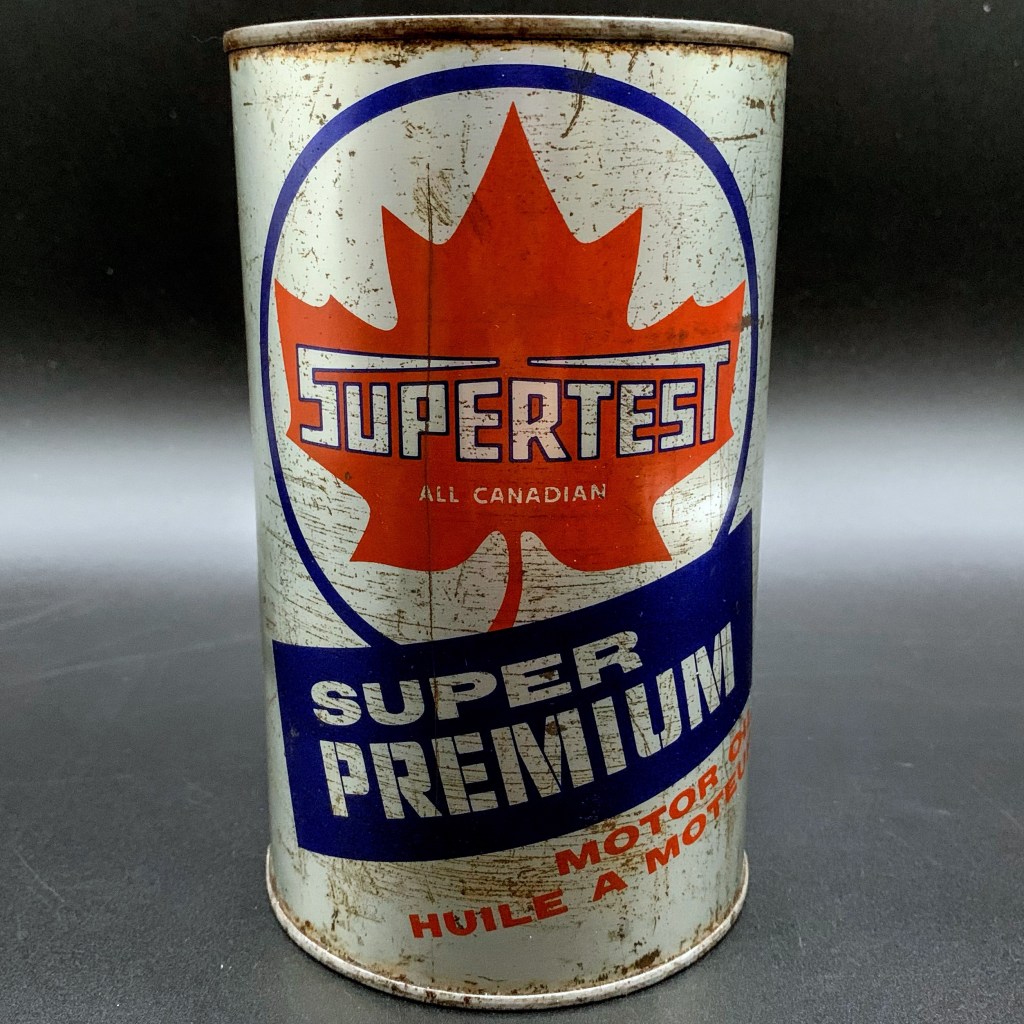 Supertest Super Premium Motor Oil Quart Can - Parry's Vintage