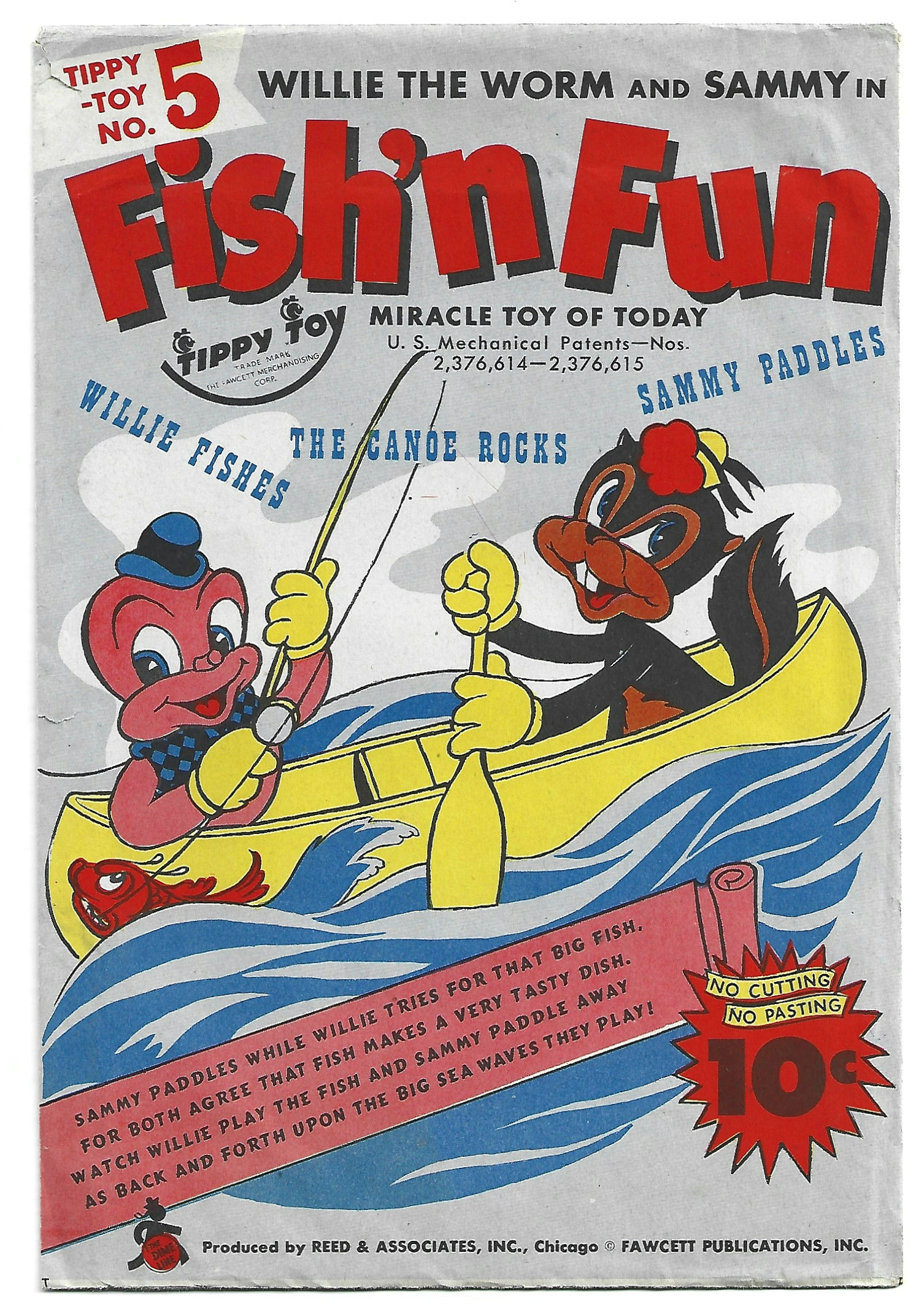 Fish N' Fun Tippy Toy No. 5 Paper Toy - Parry's Vintage