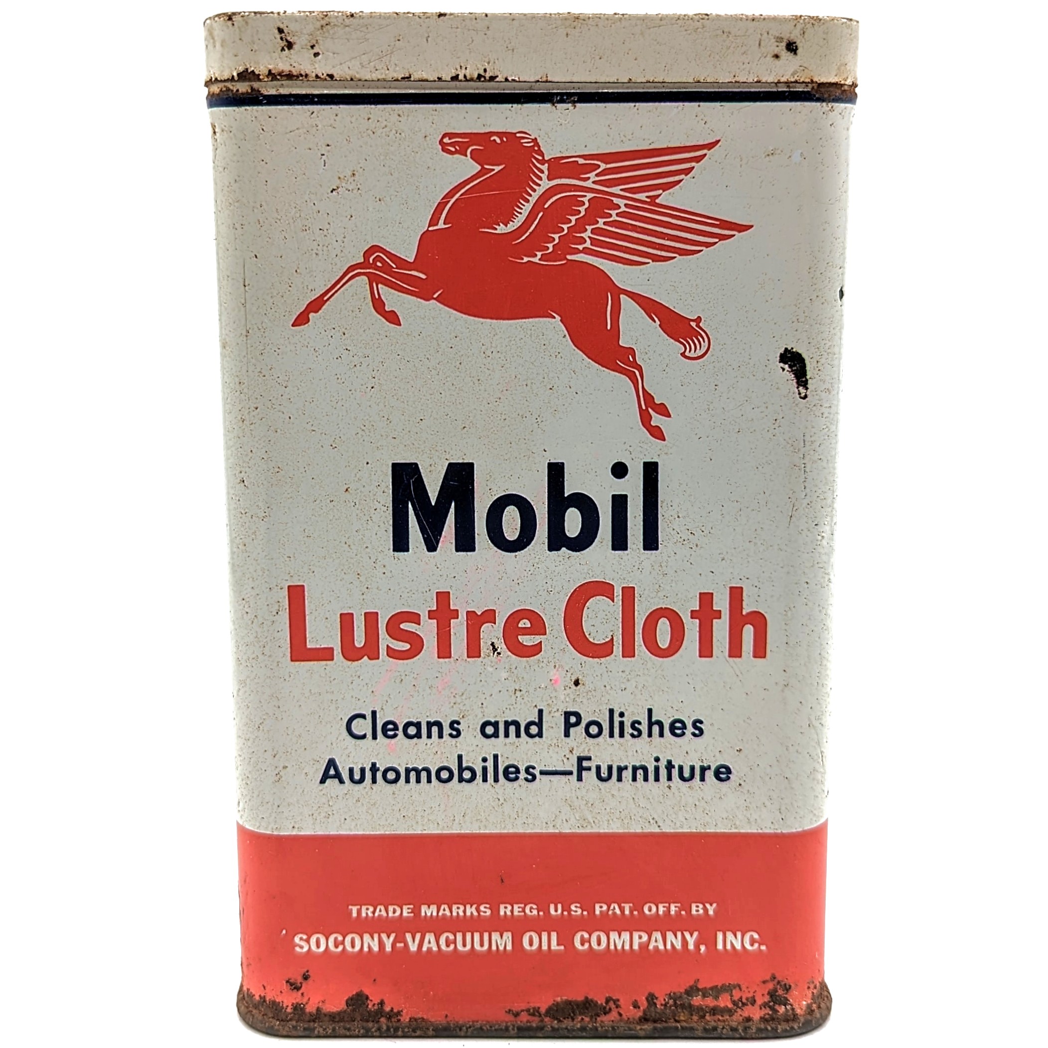 Mobil Lustre Cloth Tin - Parry's Vintage