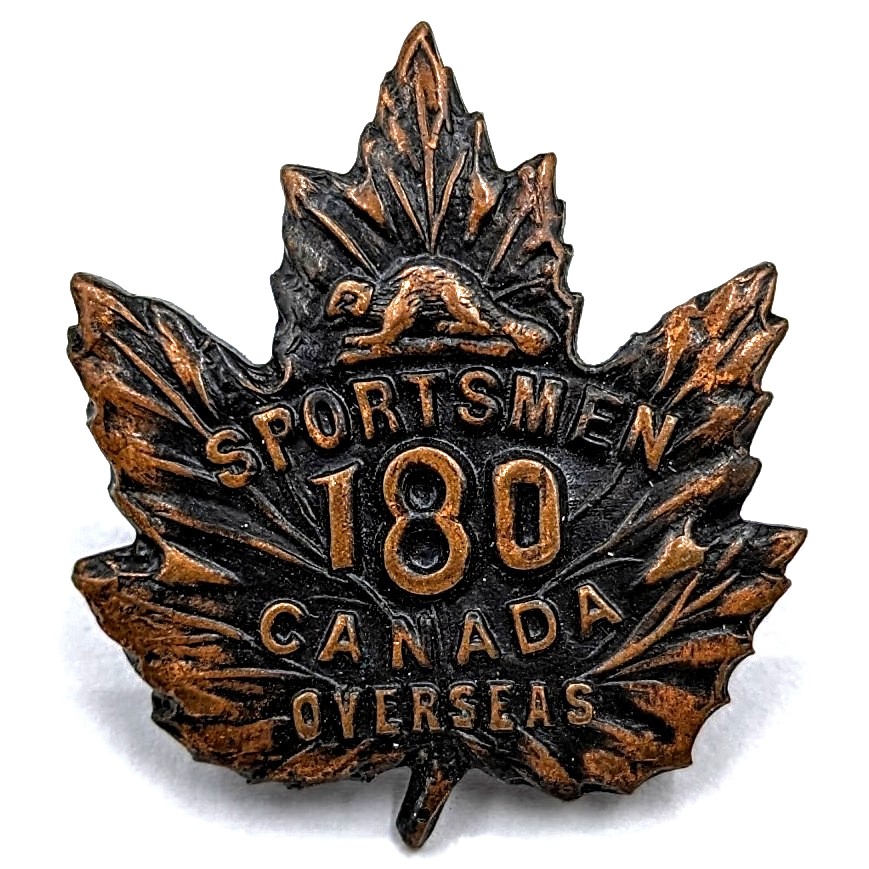 WWI 180th Canada Sportsmen Battalion Collar Badge - Parry's Vintage