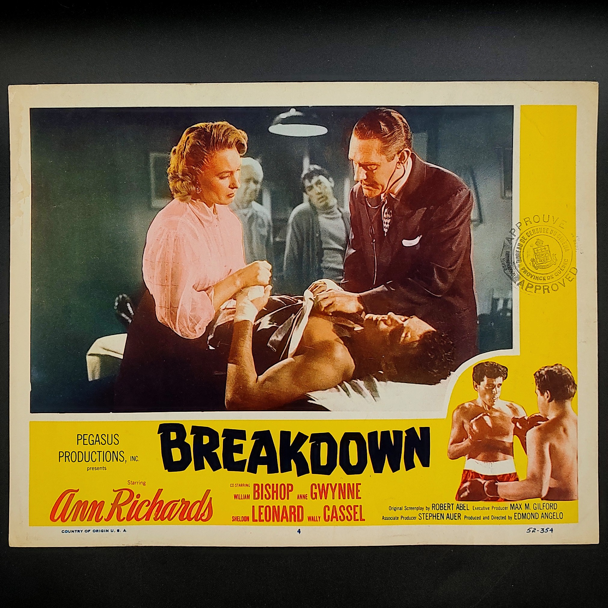 Breakdown 1952 Lobby Card - Parry's Vintage