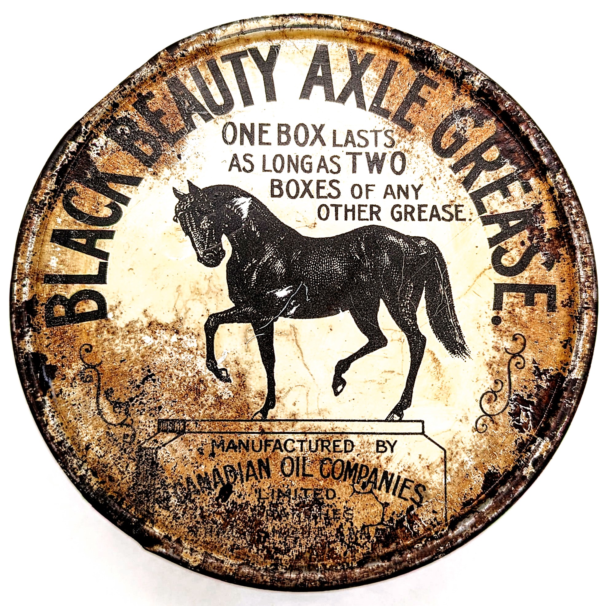 Black Beauty Axle Grease Can - Parry's Vintage