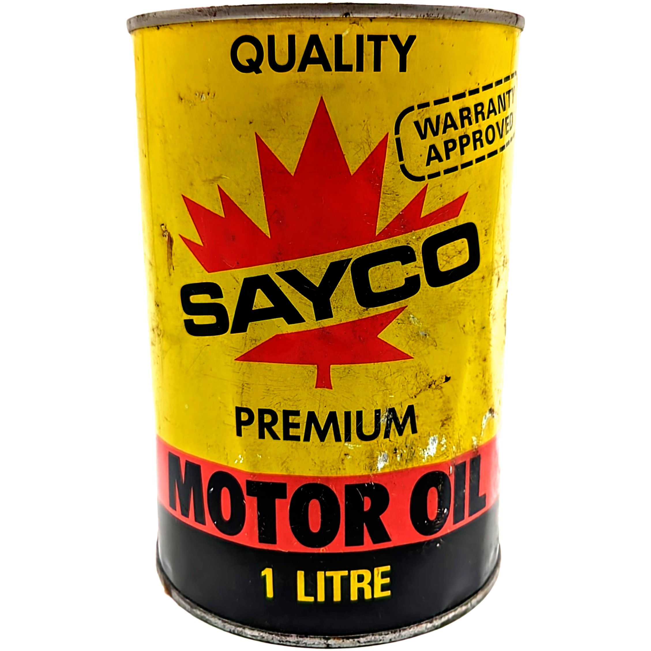 Sayco Premium Motor Oil One Litre Can - Parry's Vintage
