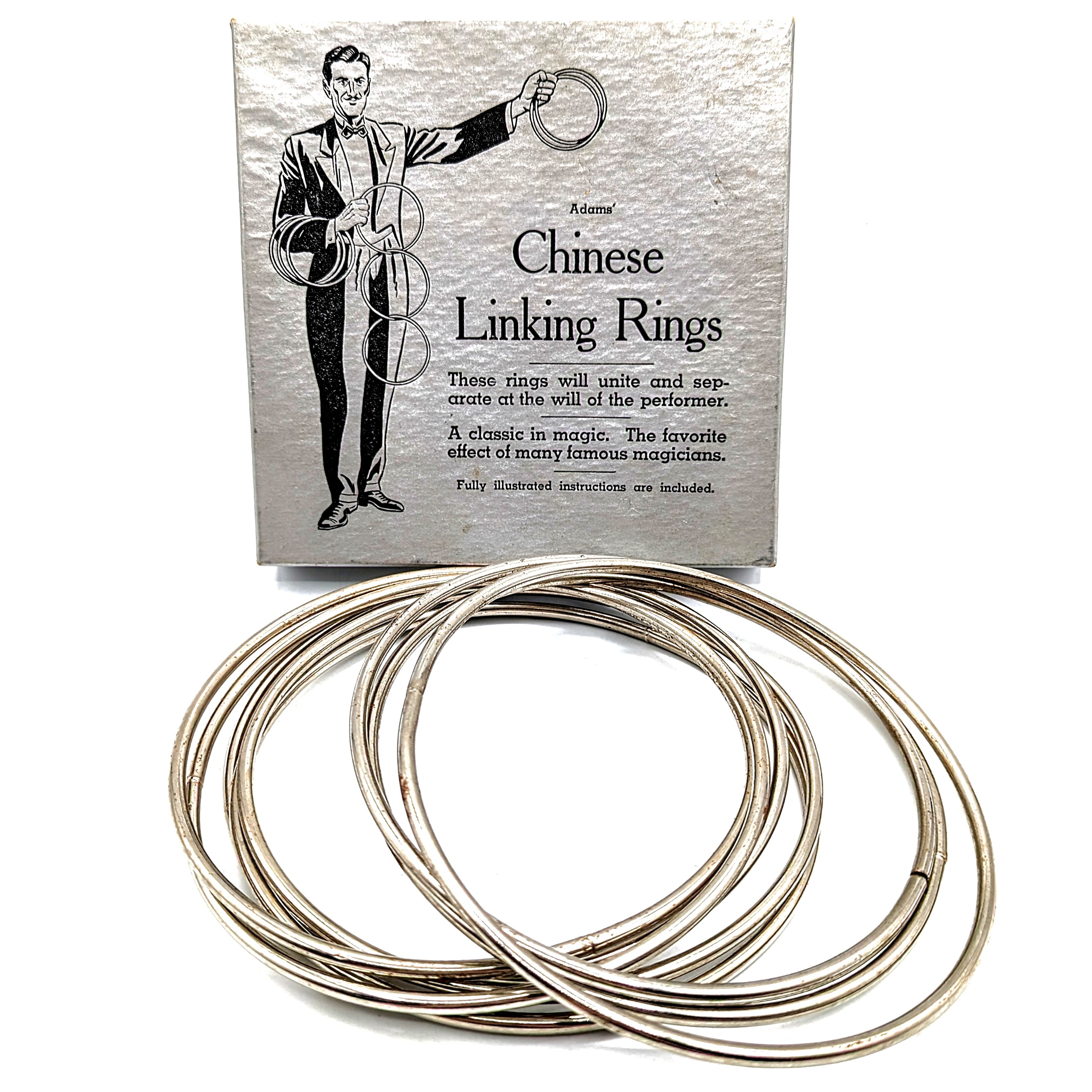 Adams' Chinese Linking Rings Magic Trick - Parry's Vintage