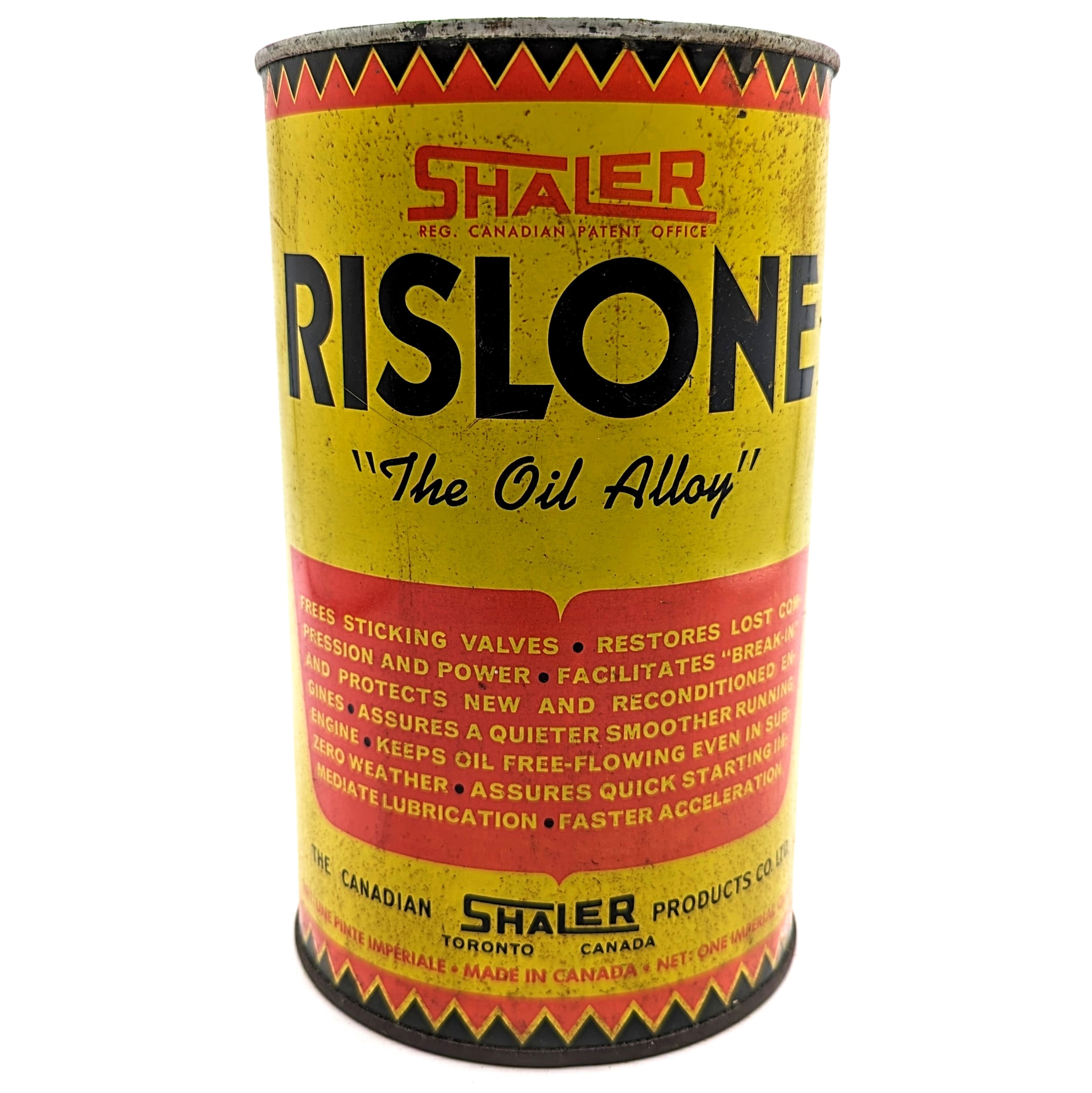 Shaler Rislone Motor Oil Quart Can - Parry's Vintage