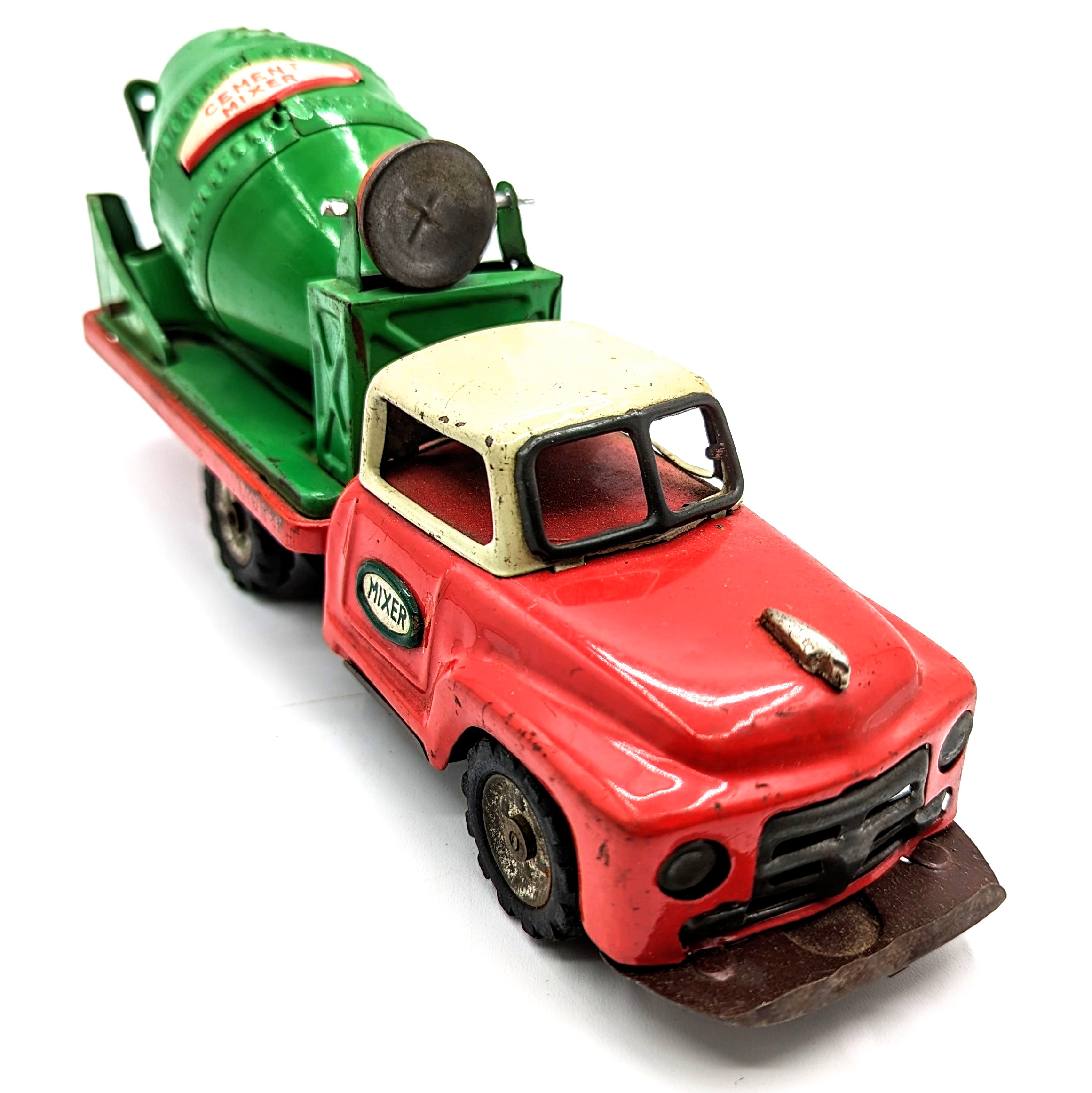 SSS Japan Tin Friction Cement Mixer Truck - Parry's Vintage