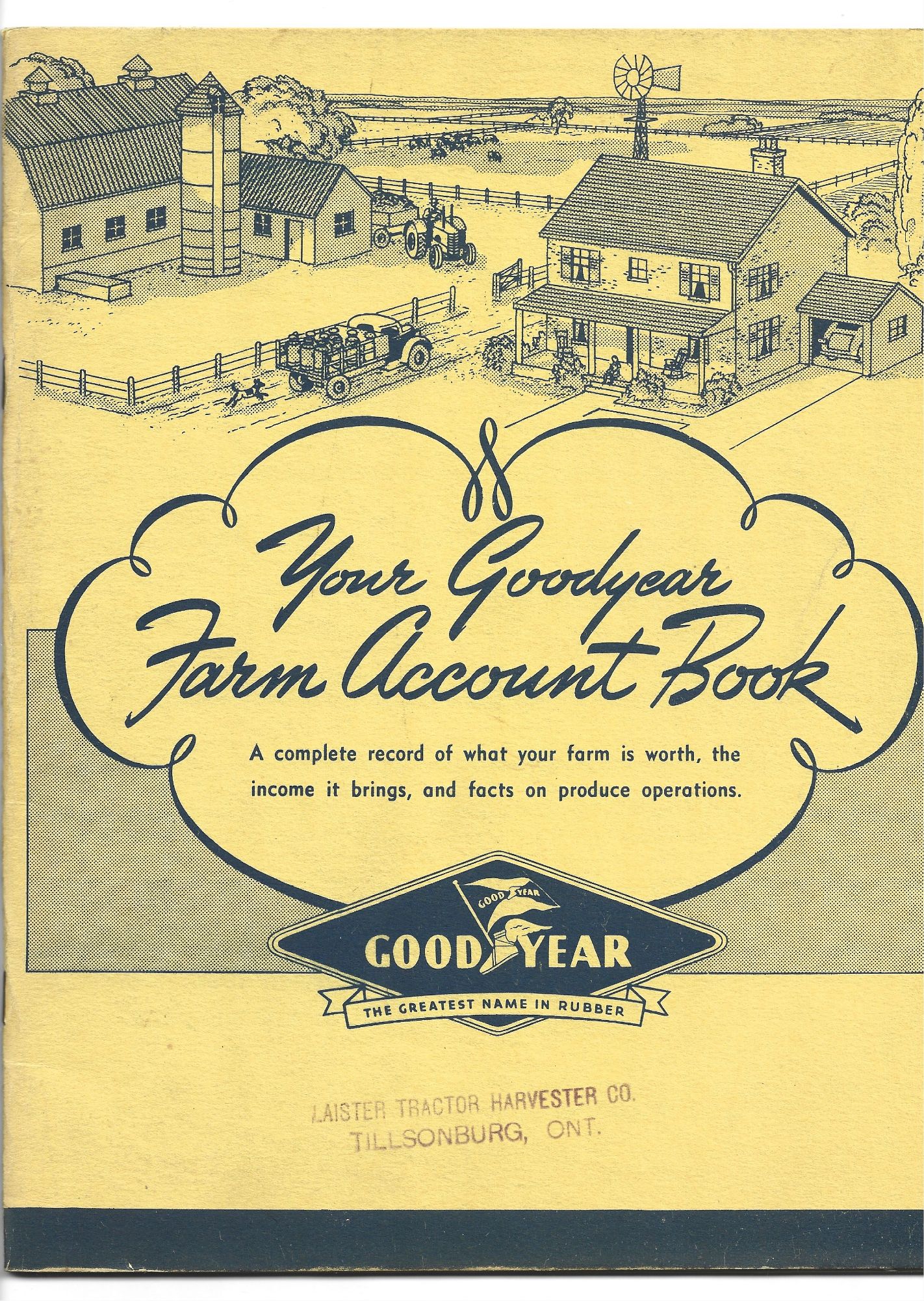 Goodyear Farm Account Book - Parry's Vintage