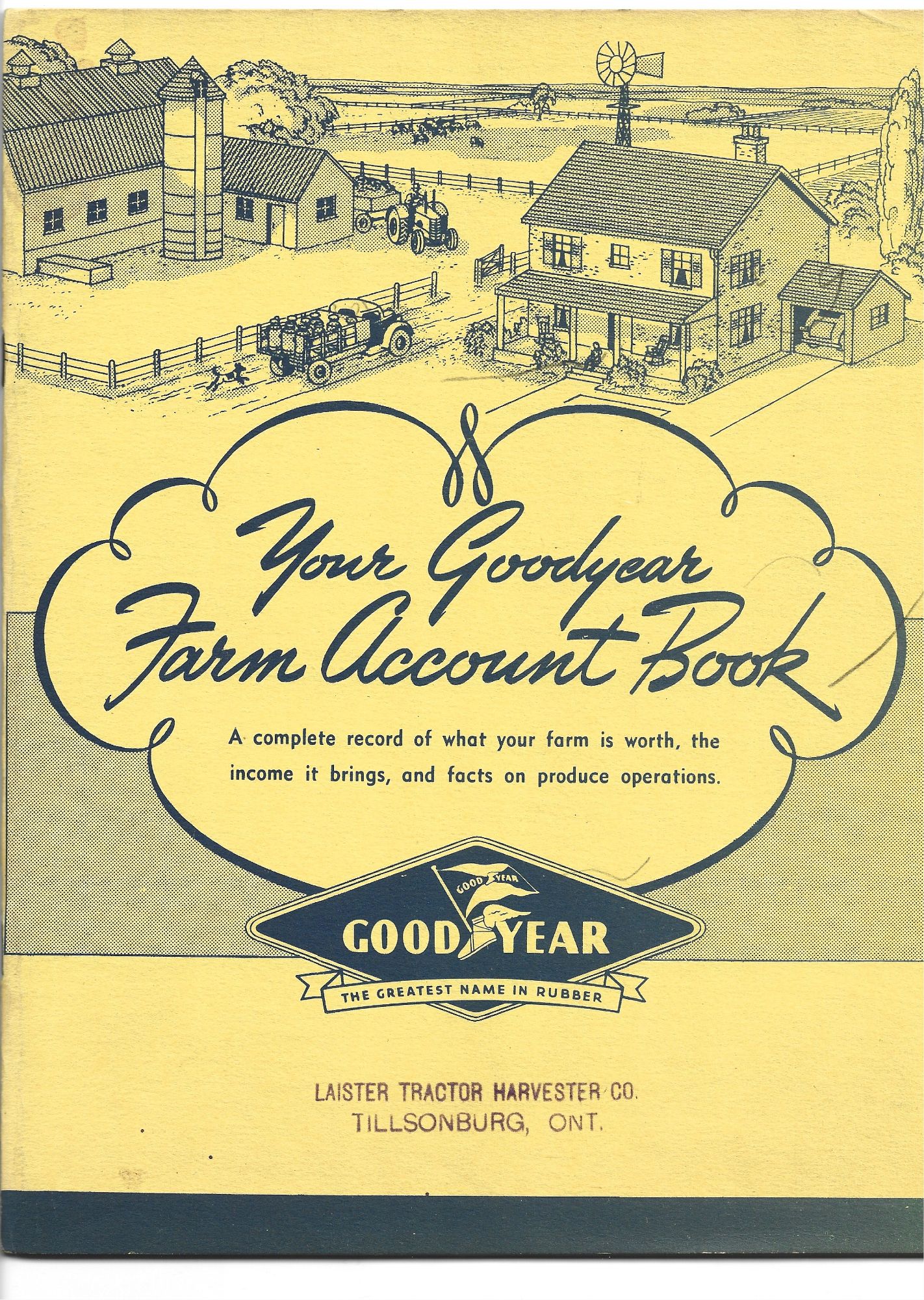 Goodyear Farm Account Book - Parry's Vintage