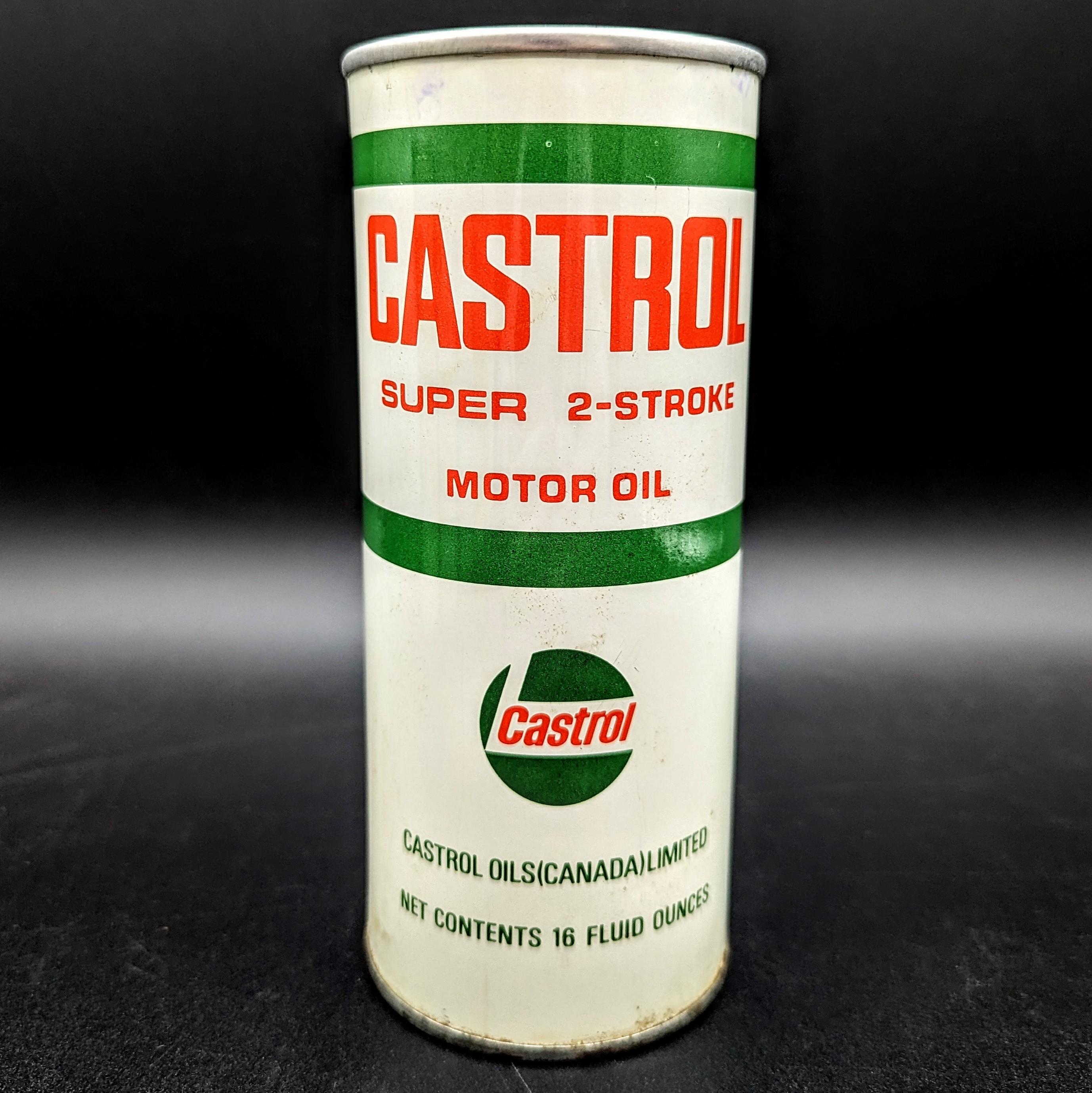Castrol Super 2-Stroke Motor Oil Can - Parry's Vintage