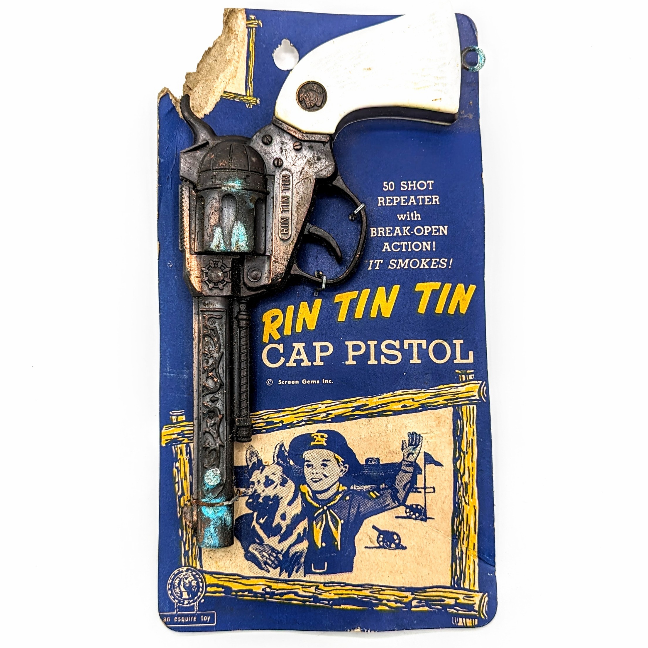 Rin Tin Tin Cap Pistol - Parry's Vintage