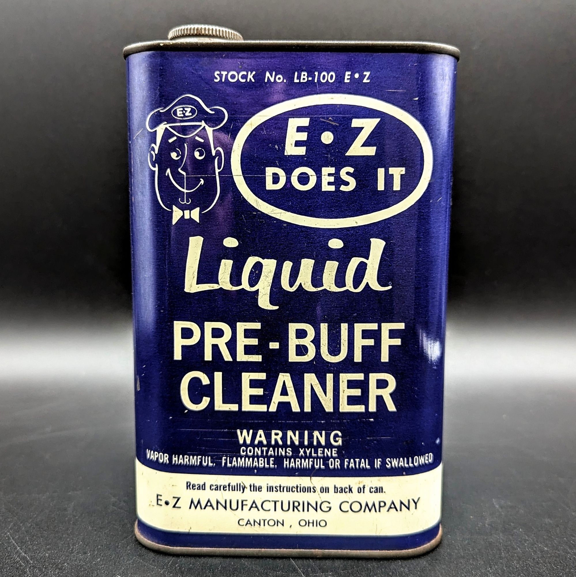 E-Z Liquid Pre-Buff Cleaner Can - Parry's Vintage