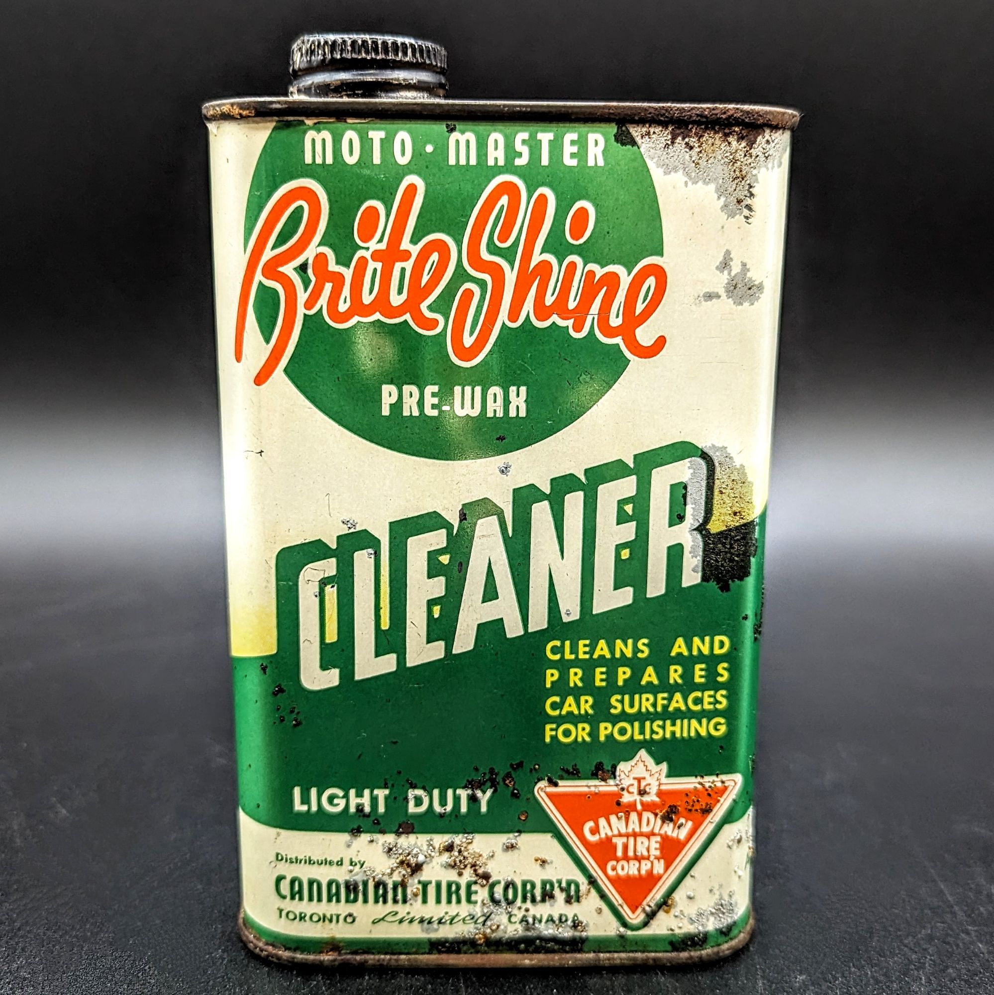 Motomaster Bright Shine Cleaner Can - Parry's Vintage