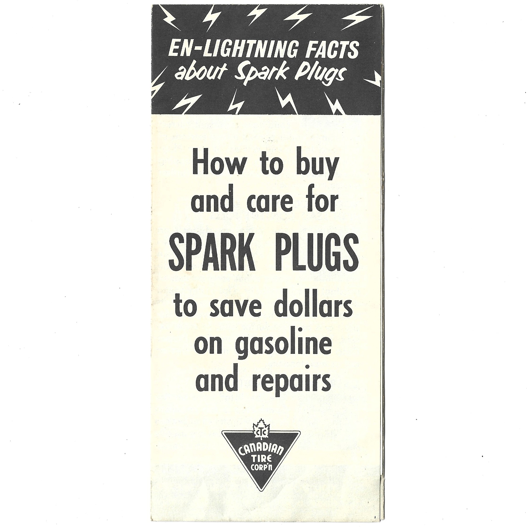 Canadian Tire Corporation Spark Plugs Brochure - Parry's Vintage