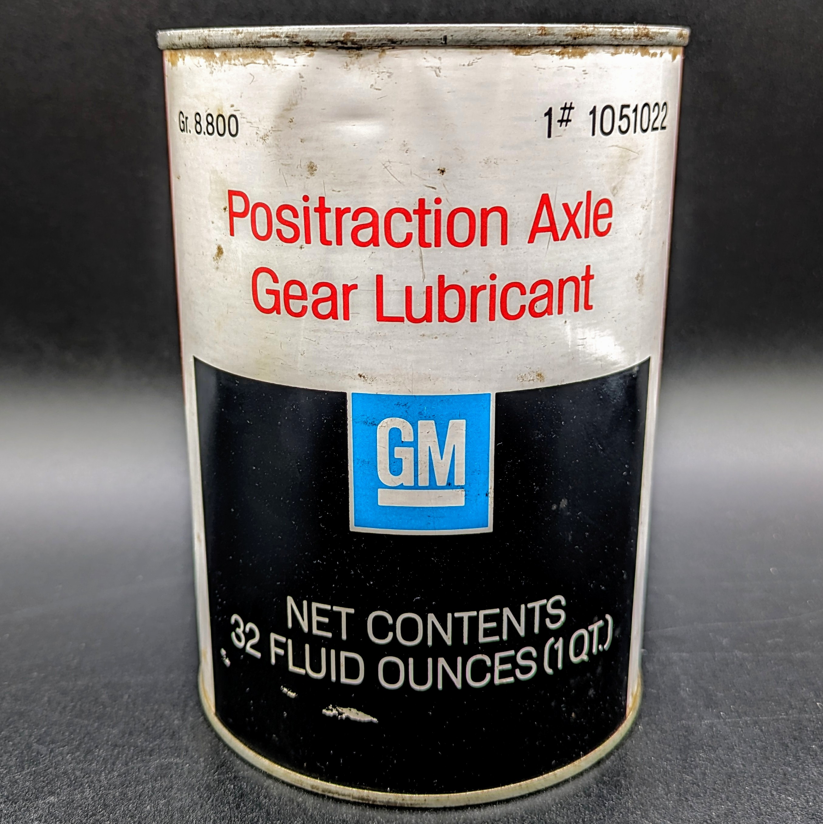 GM Positraction Axle Gear Lubricant Quart Can - Parry's Vintage