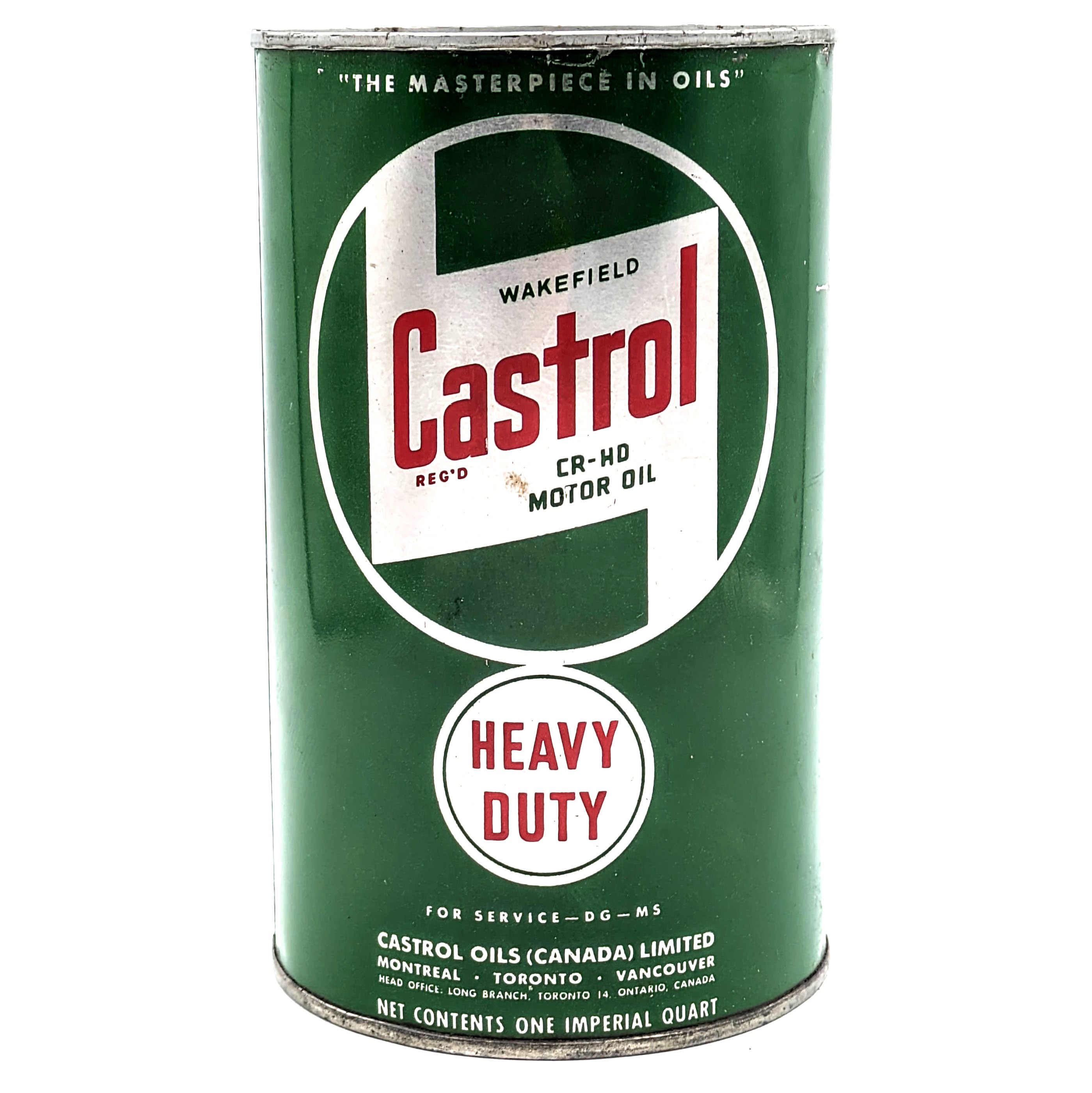 Castrol Heavy Duty Motor Oil Quart Can - Parry's Vintage