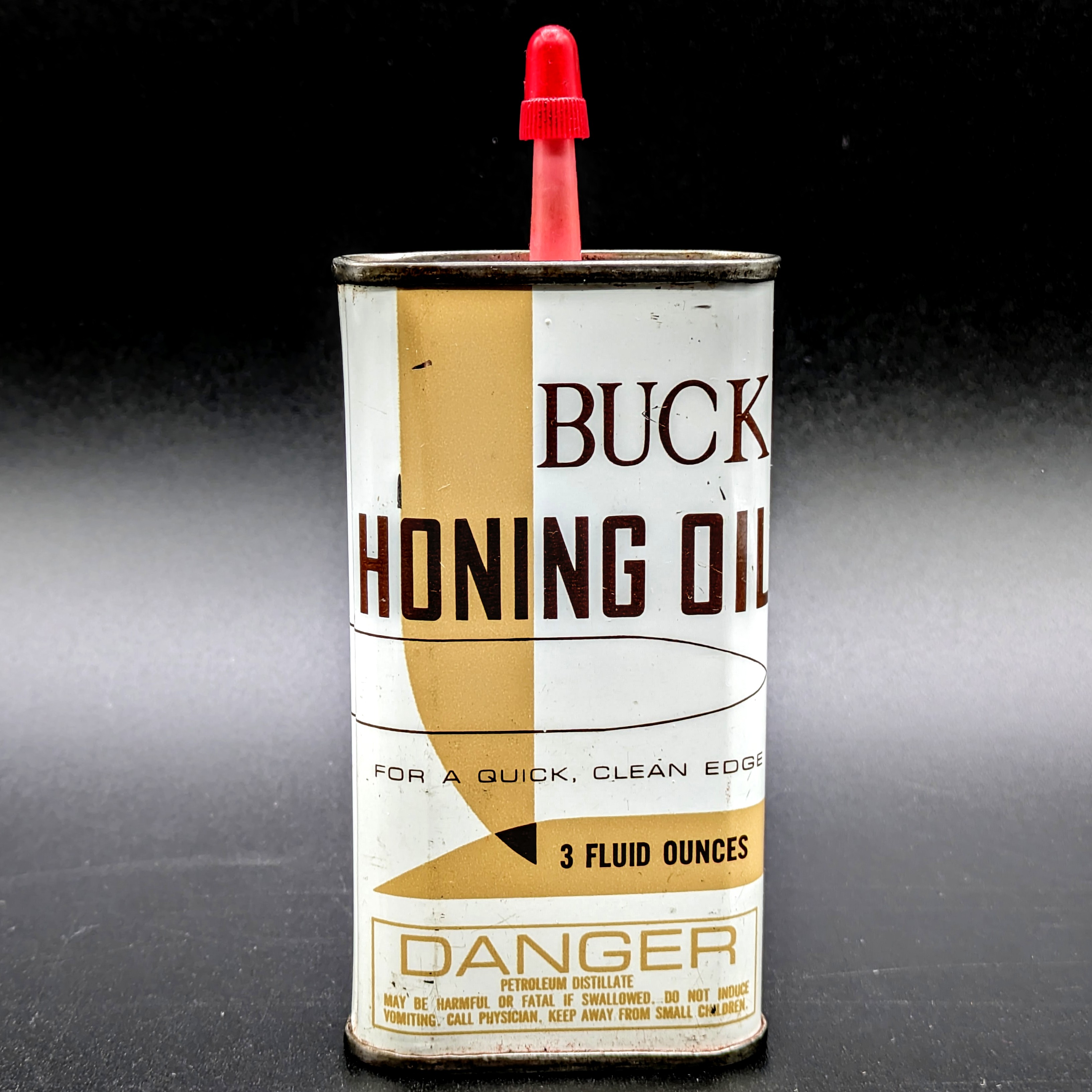 Buck Honing Oil 3oz Oiler - Parry's Vintage