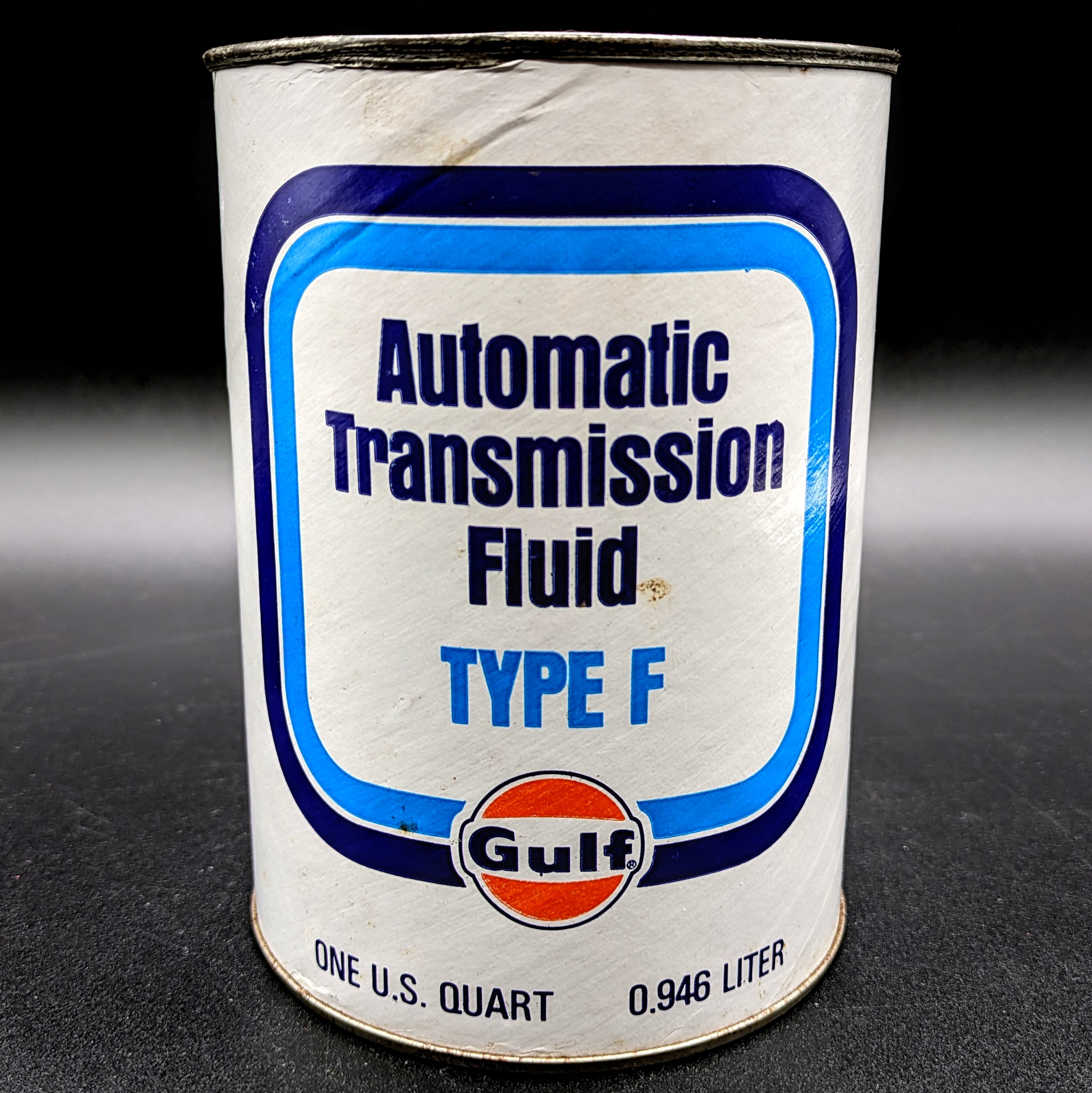 Gulf Automatic Transmission Fluid Fiber Quart Can Bank - Parry's Vintage