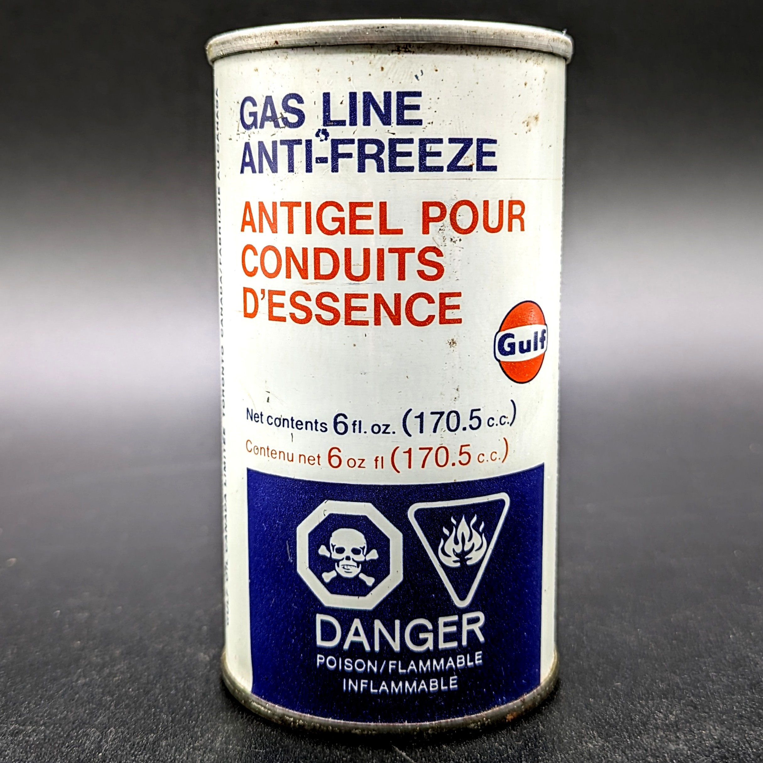 Gulf Gas Line Anti-Freeze 6oz Can - Parry's Vintage