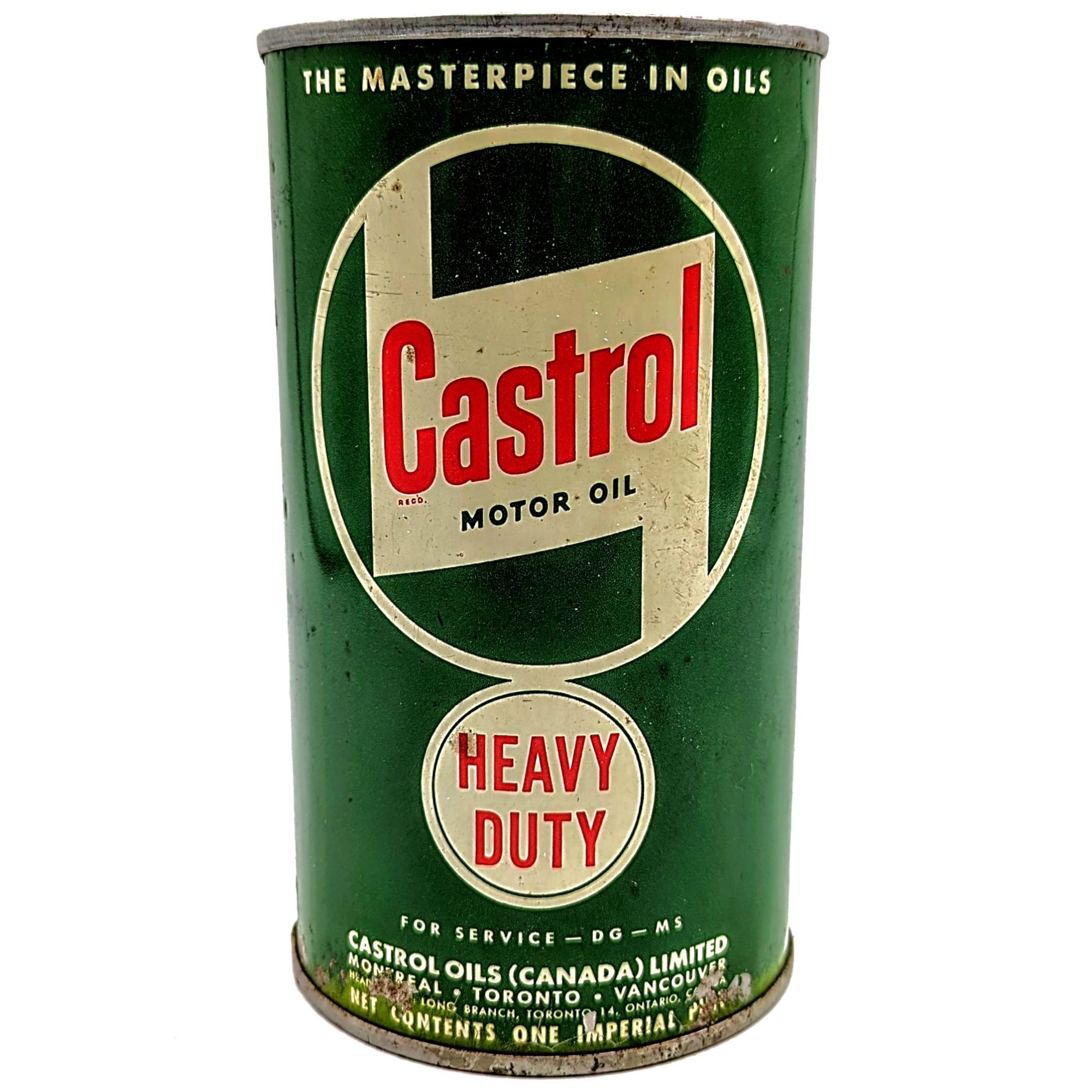Castrol Heavy Duty Motor Oil Pint Can - Parry's Vintage