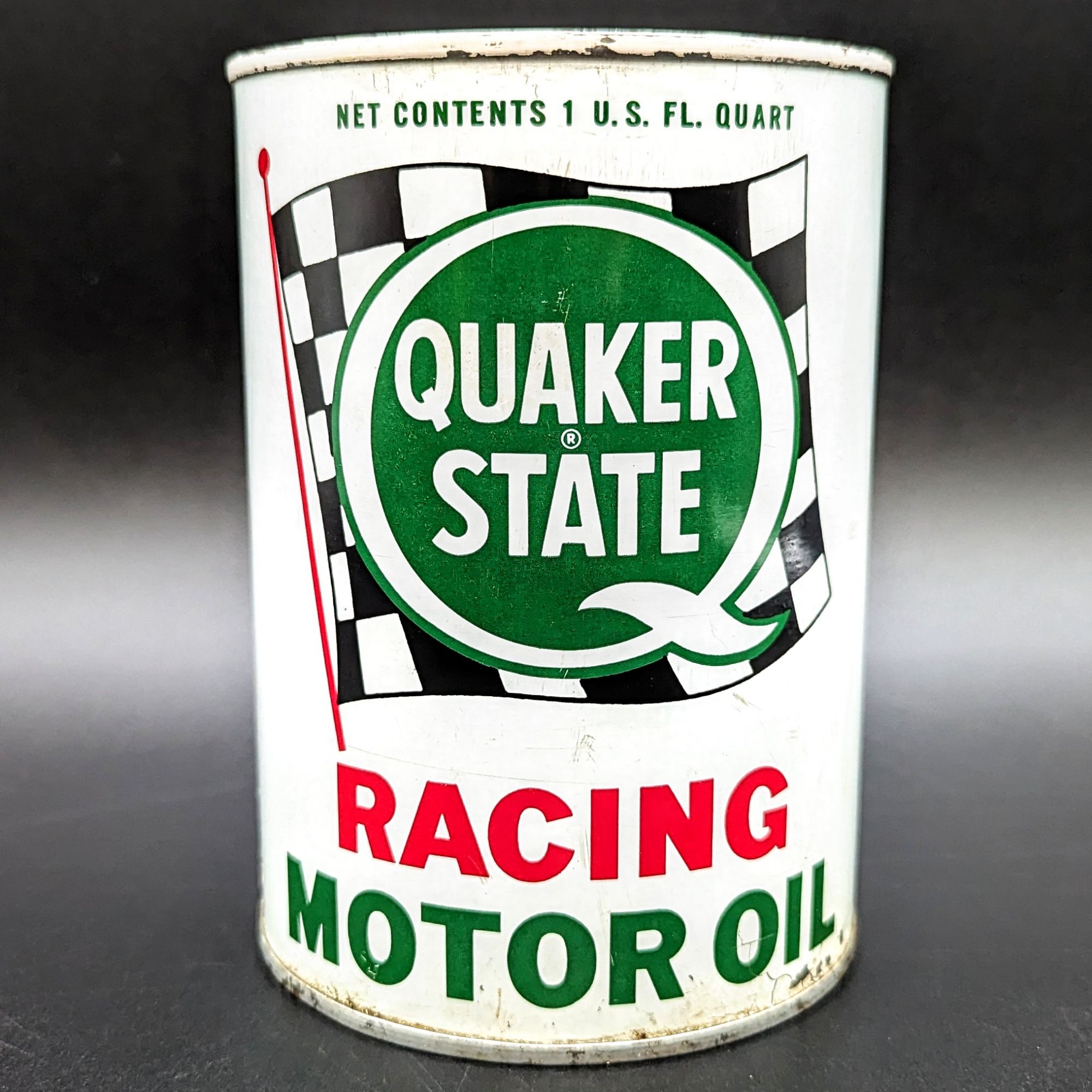 Quaker State Racing Motor Oil Quart Can - Parry's Vintage
