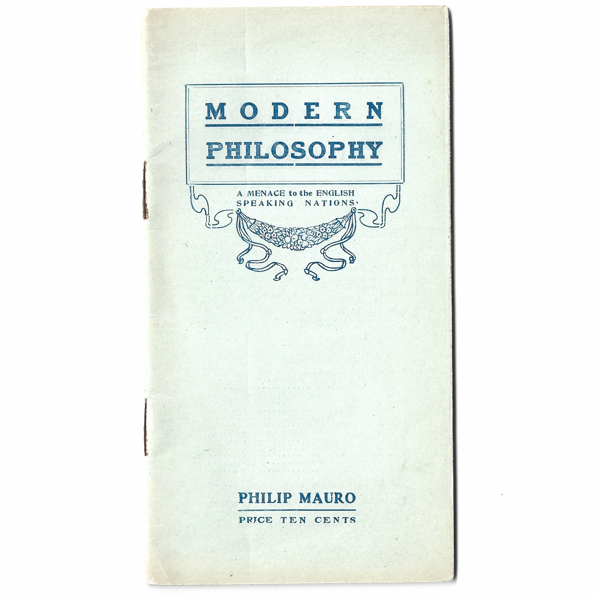 Modern Philosophy - Philip Mauro Pocket Book - Parry's Vintage