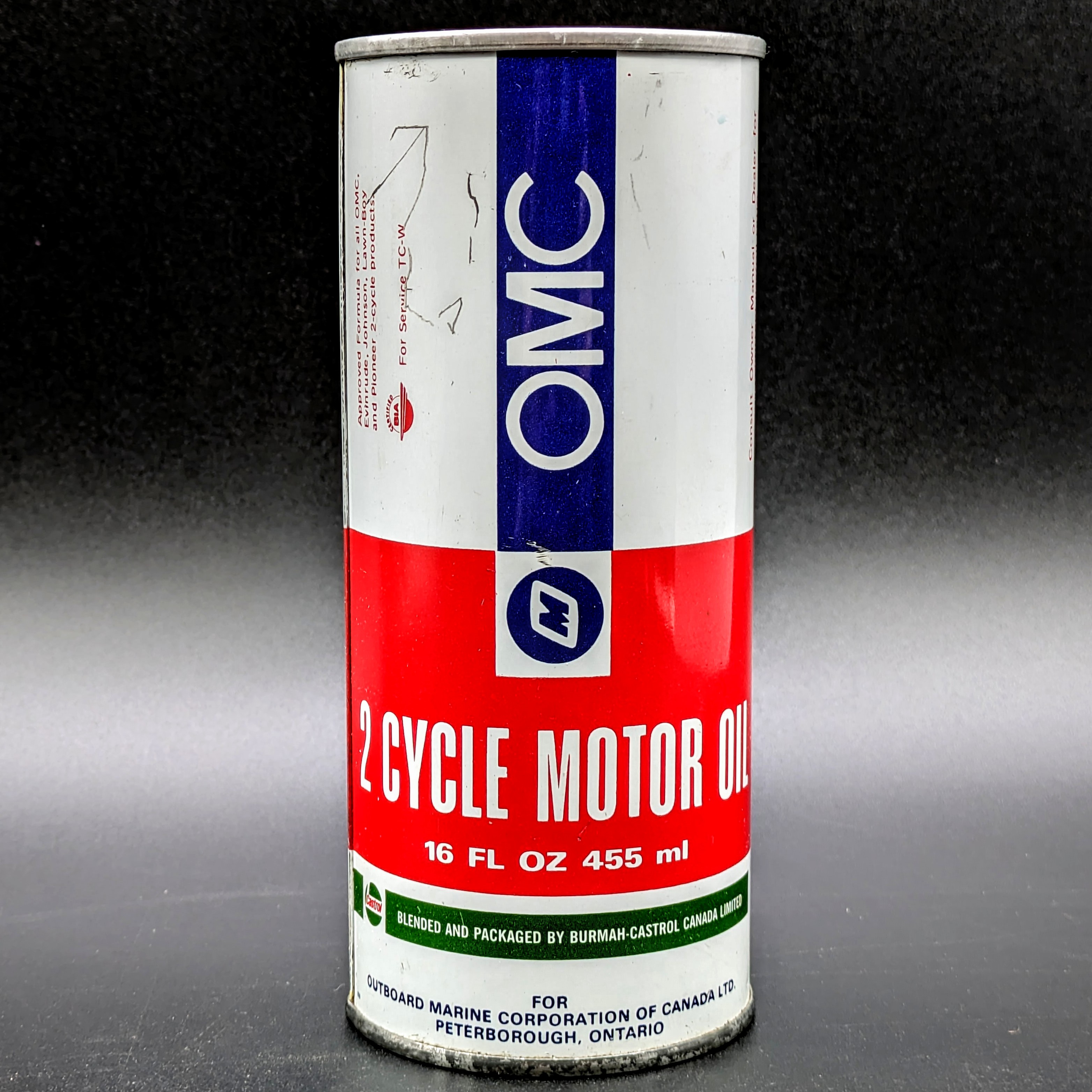 Castrol OMC 2-Cycle Oil Can - Parry's Vintage