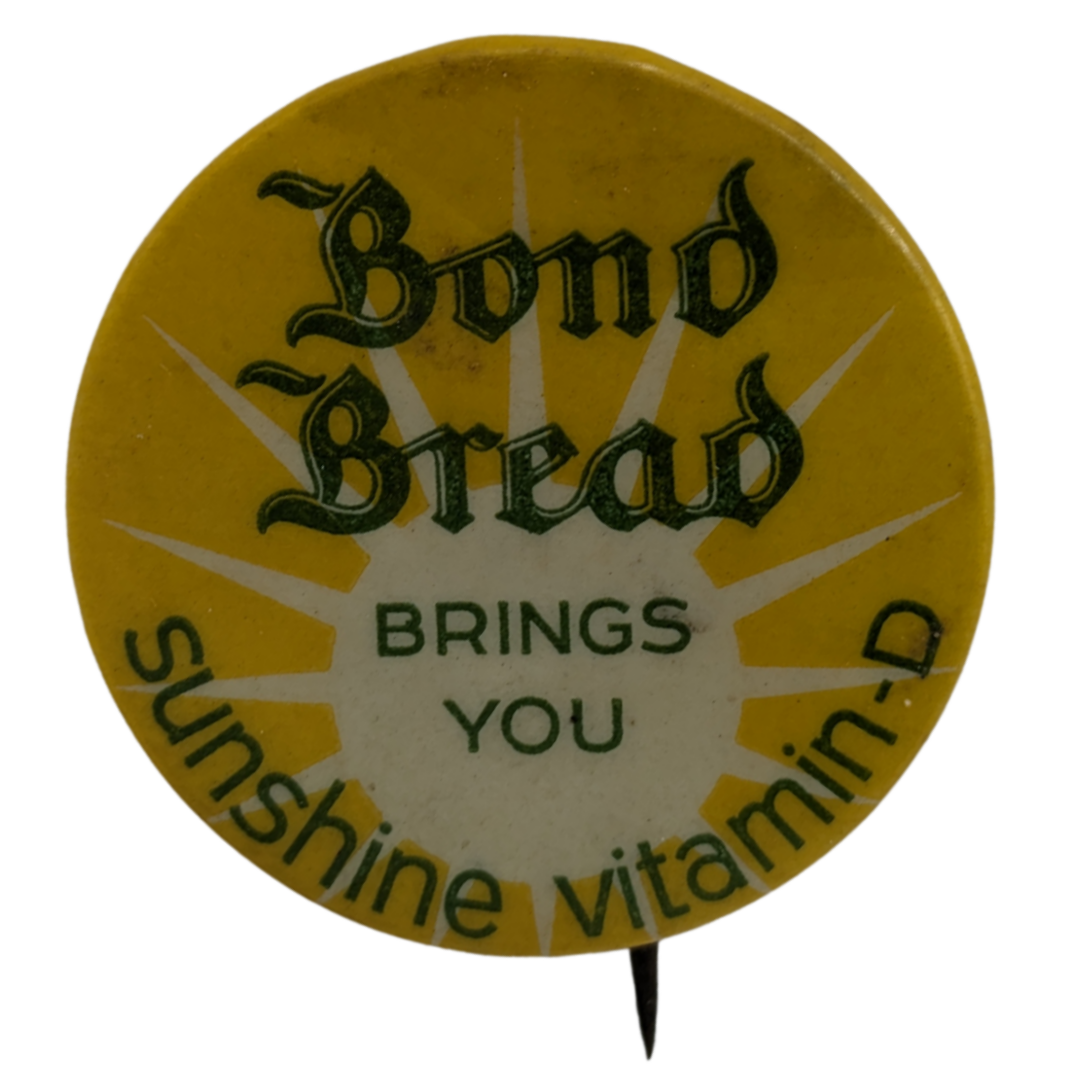 Bond Bread Pinback - Parry's Vintage